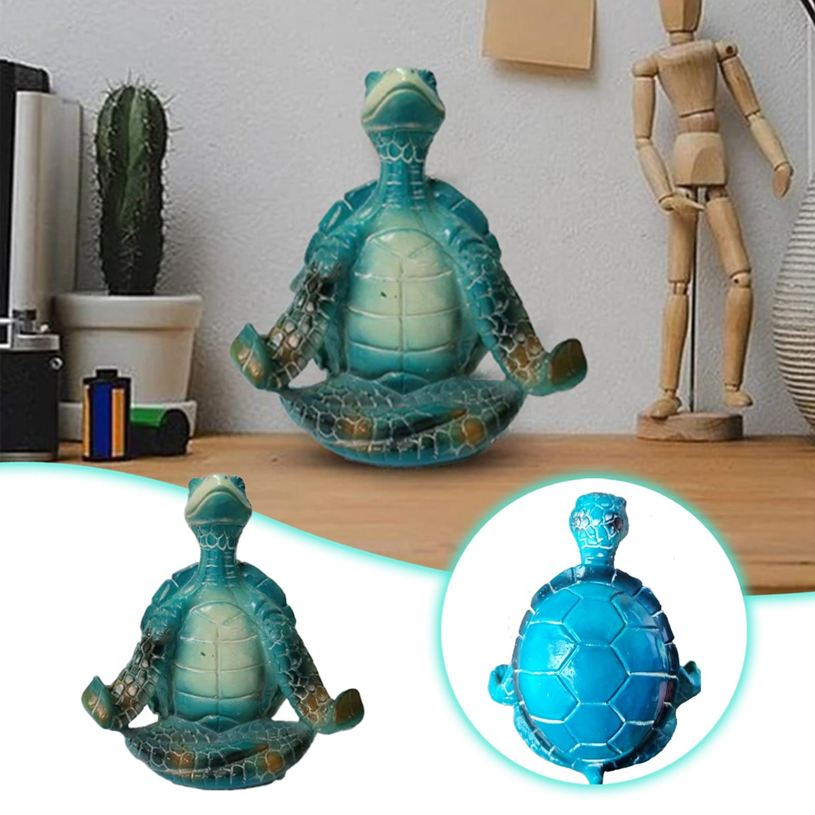 Sea Turtle Meditation Yoga Sea Turtle Meditating Coastal Beach ...