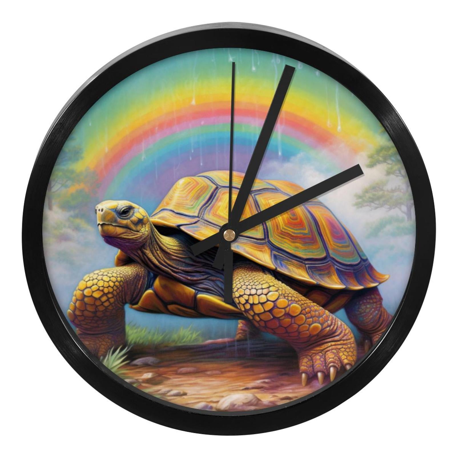 Sea Turtle Mother's Day Decorations Wall Clock, Precise Quartz Movement ...