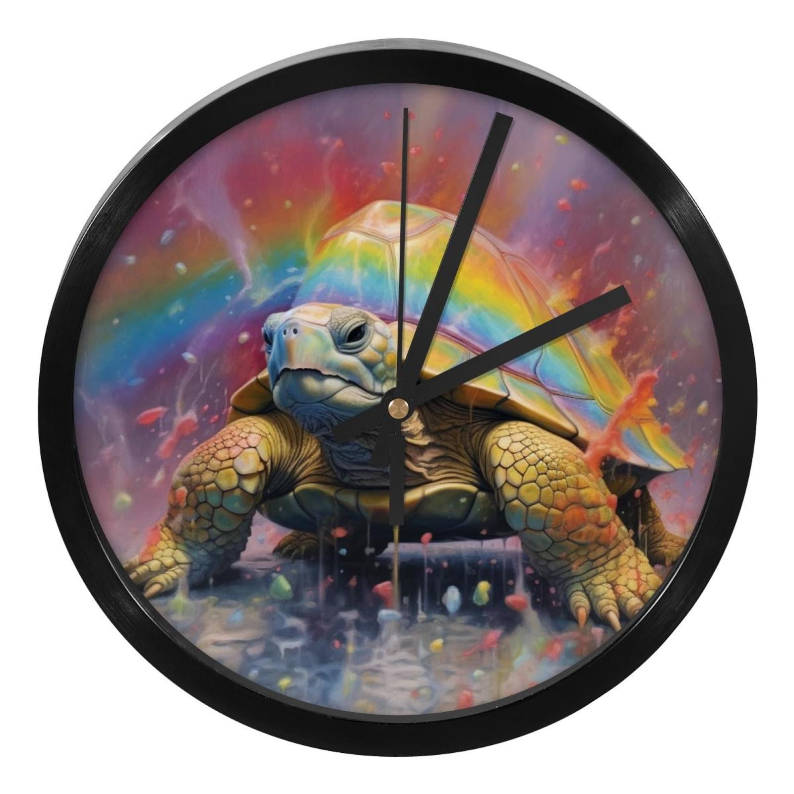 Sea Turtle Mother's Day Decorations Wall Clock for Mother's Day Gift, 9 ...