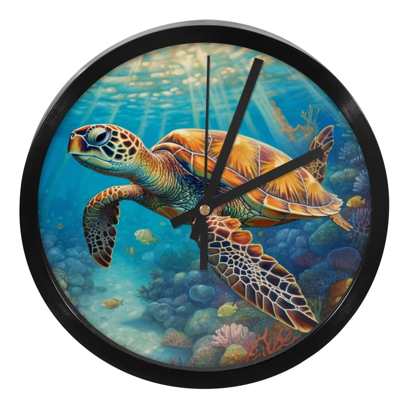 Sea Turtle Mother's Day Wall Clock | Moms Gift from Daughter | Quartz ...