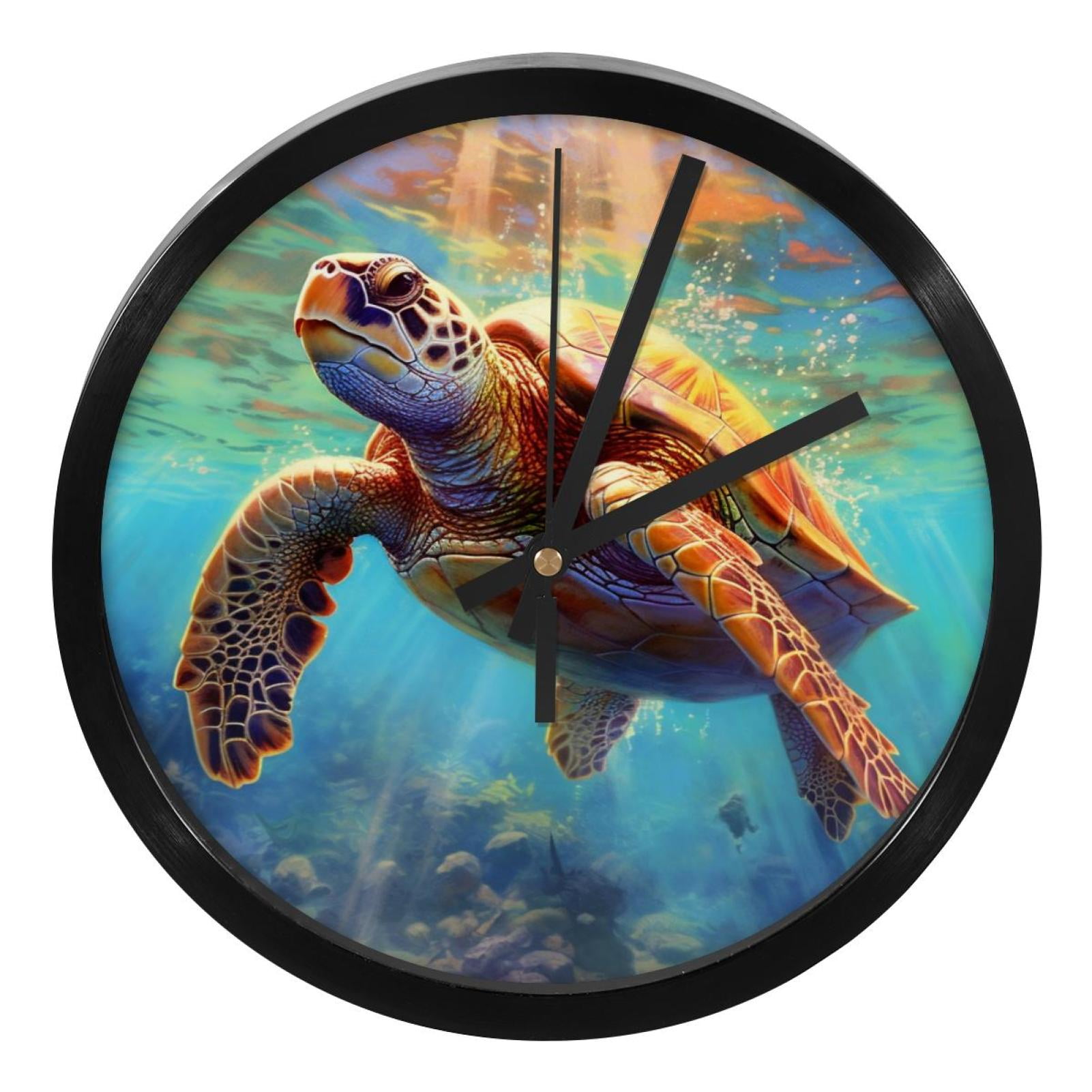 Sea Turtle Mother's Day Wall Clock Mothers Gifts for Grandma Home ...