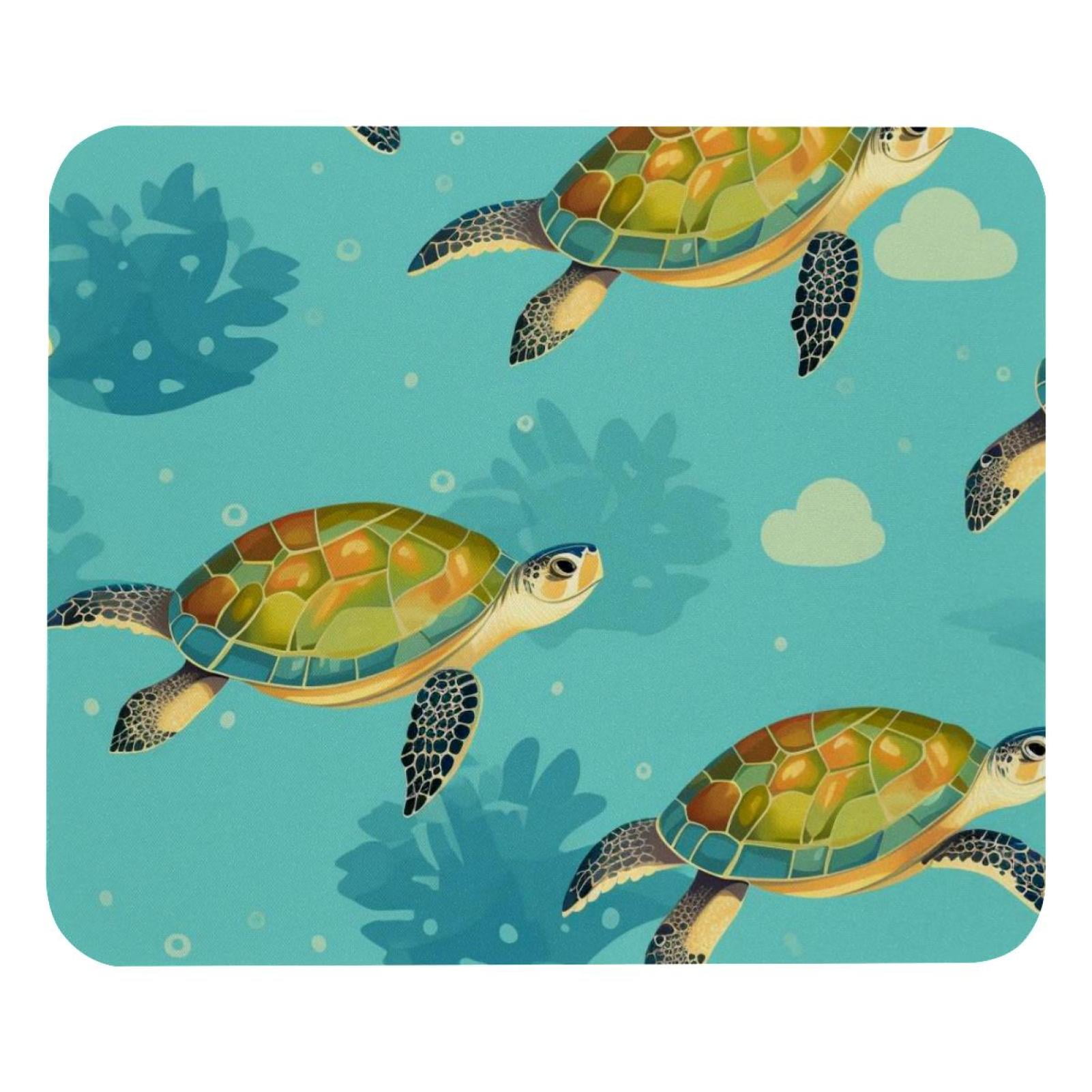 Sea Turtle Mouse Pad, Personality Design Rubber Base for Office Decor ...