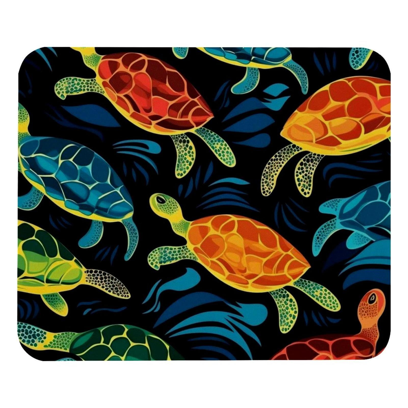 Sea Turtle Mouse Pad, Personality Design Rubber Base for Office Decor ...
