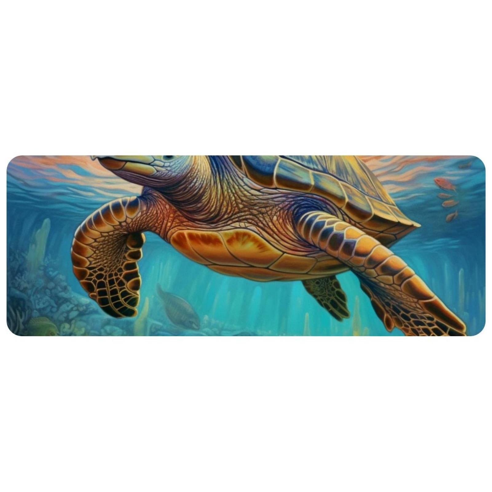 Sea Turtle Mouse Pad, Personality Design Rubber Base for Office Decor ...