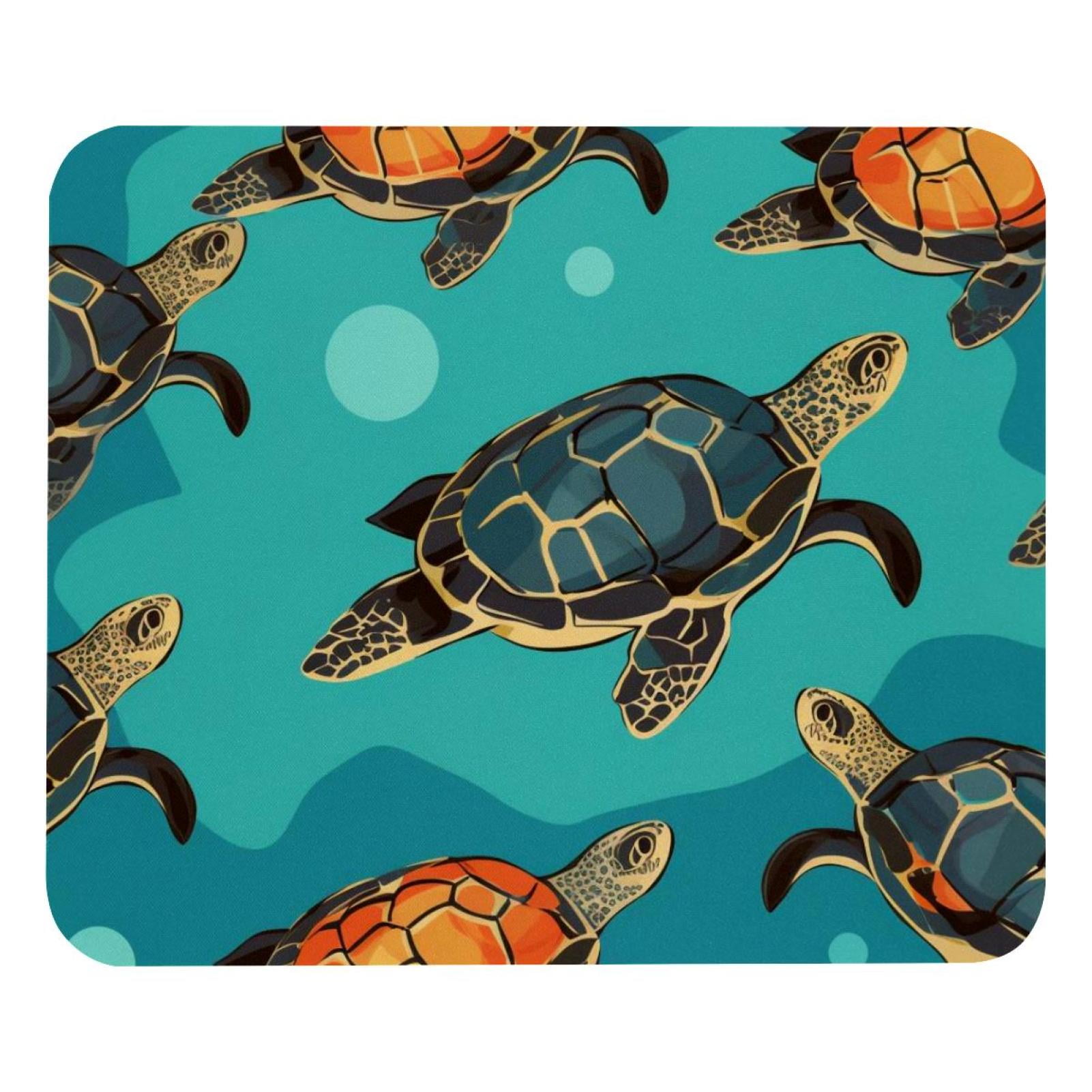 Sea Turtle Mouse Pad, Personality Design Rubber Base for Office Decor ...