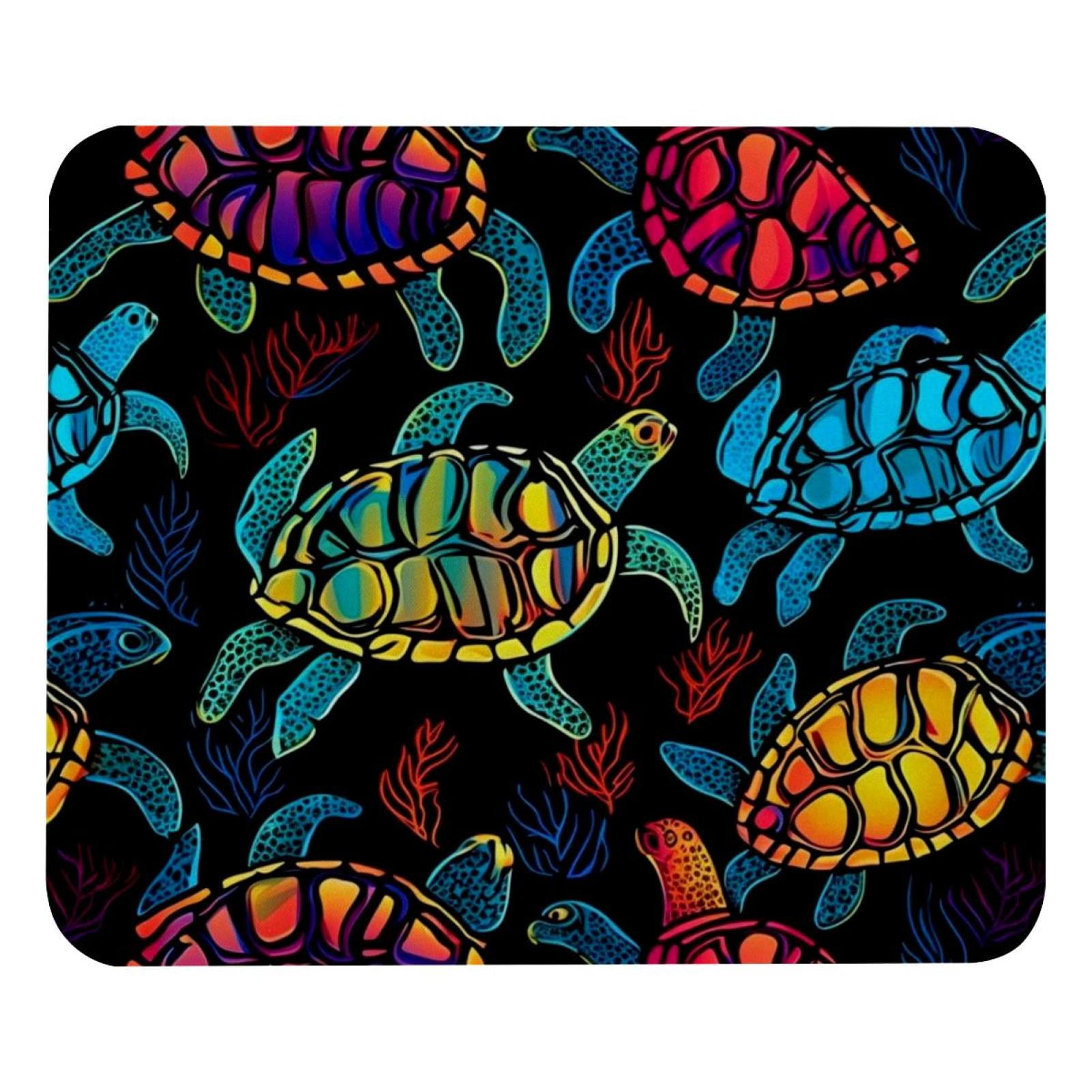 Sea Turtle Mouse Pad, Personality Design Rubber Base for Office Decor ...