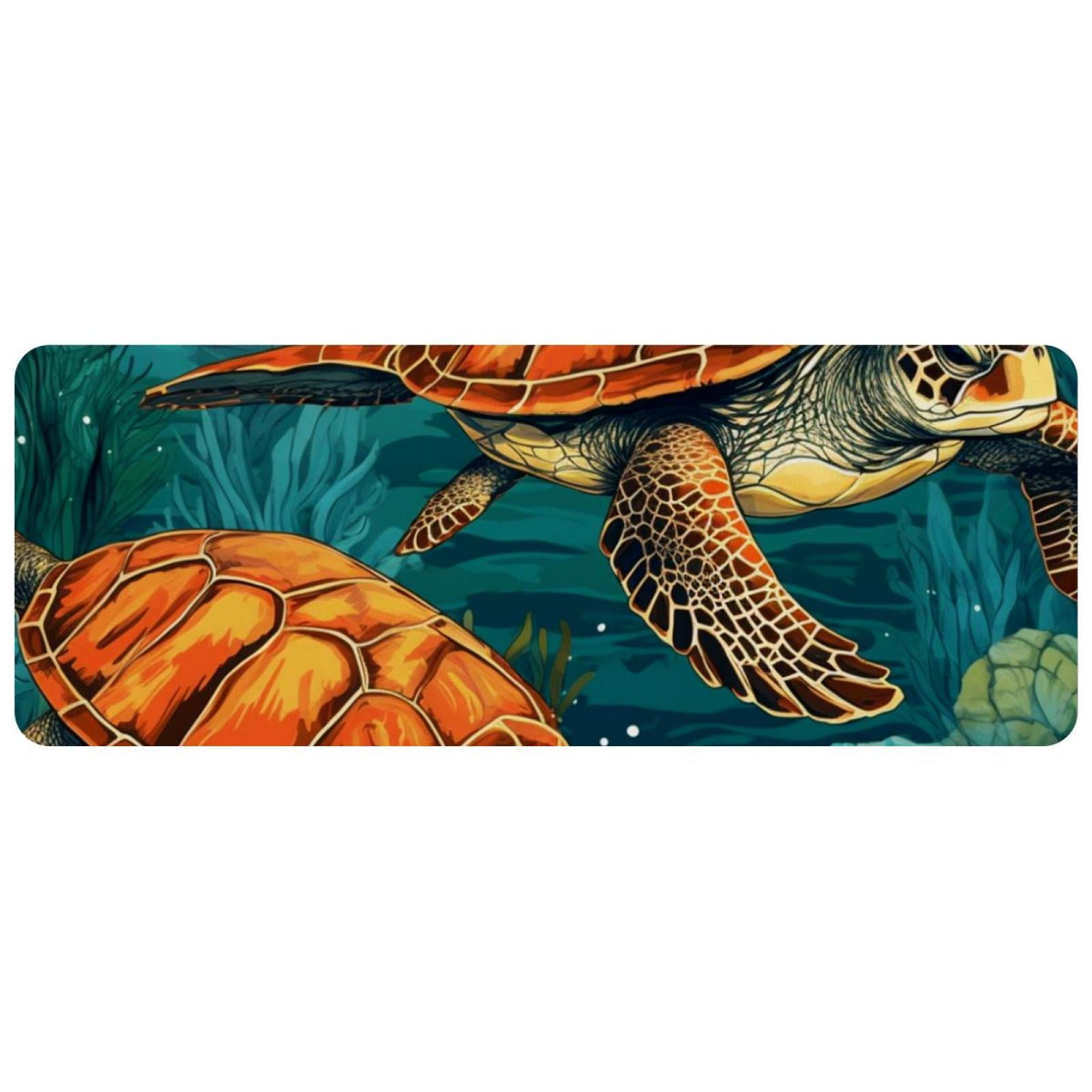 Sea Turtle Mouse Pad, Personality Design Rubber Base for Office Decor ...