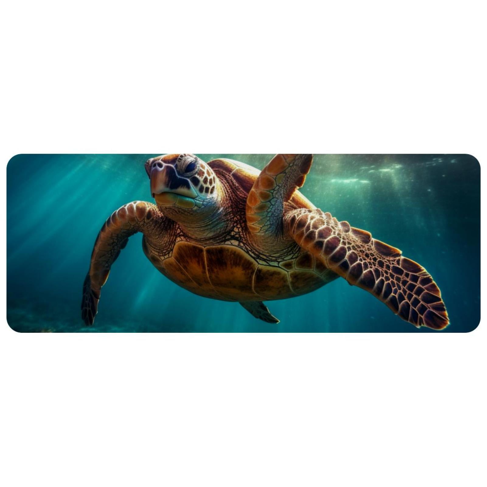 Sea Turtle Mouse Pad, Rubber Base Computer Mouse Pads for Wireless ...