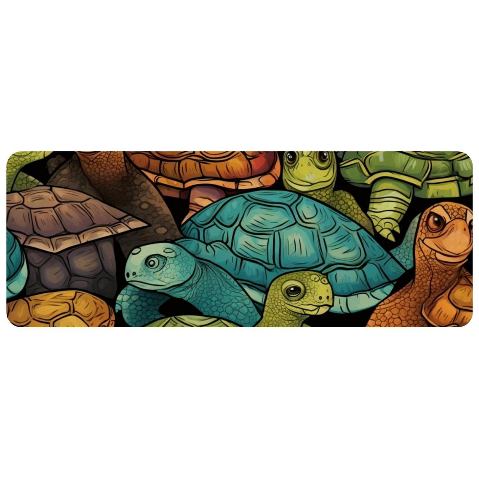 Sea Turtle Mouse Pad, Rubber Base Computer Mouse Pads for Wireless ...
