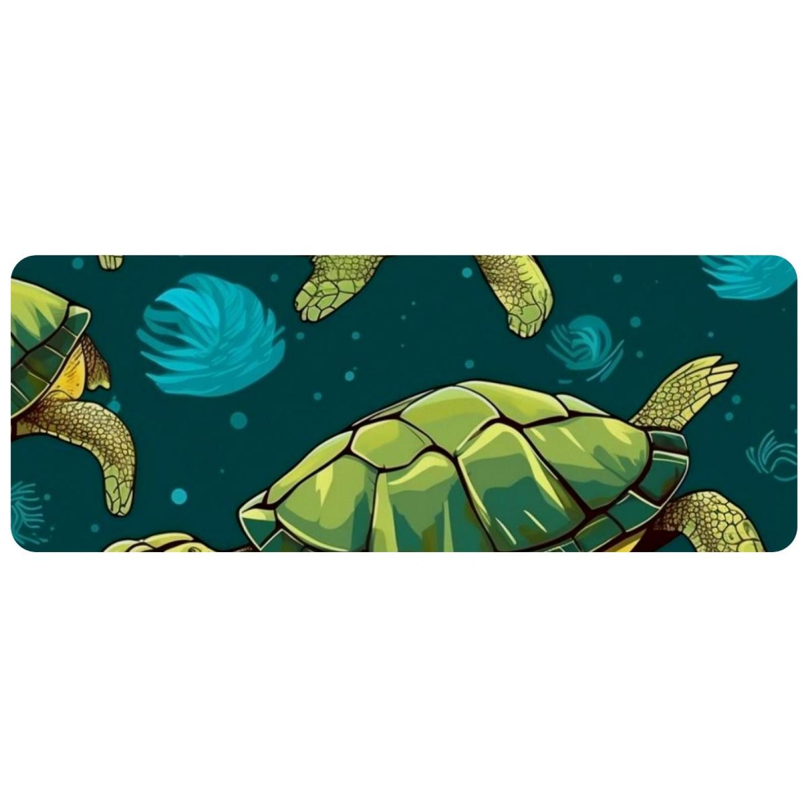 Sea Turtle Mouse Pad, Rubber Base Computer Mouse Pads for Wireless ...
