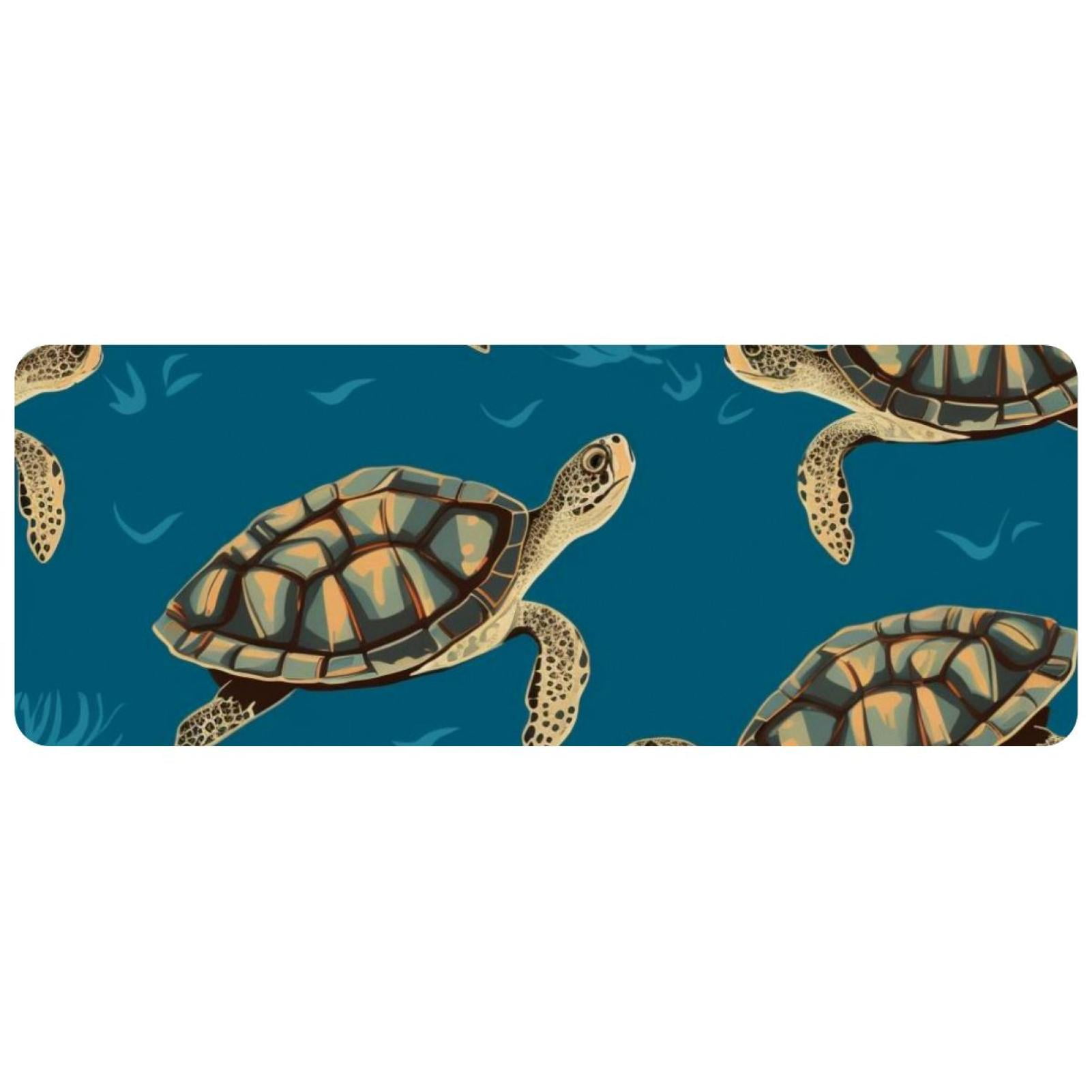 Sea Turtle Mouse Pad, Rubber Base Computer Mouse Pads for Wireless ...