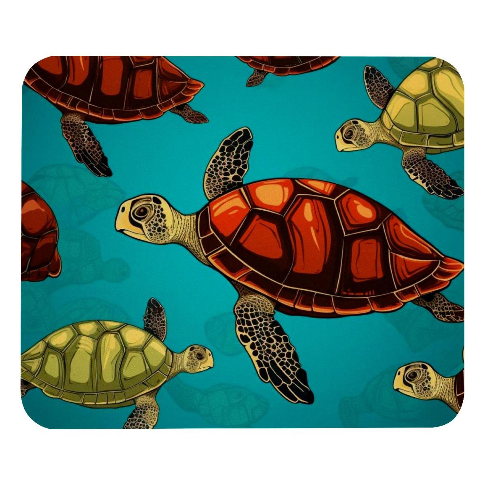 Sea Turtle Mouse Pad, Rubber Base Computer Mouse Pads for Wireless ...
