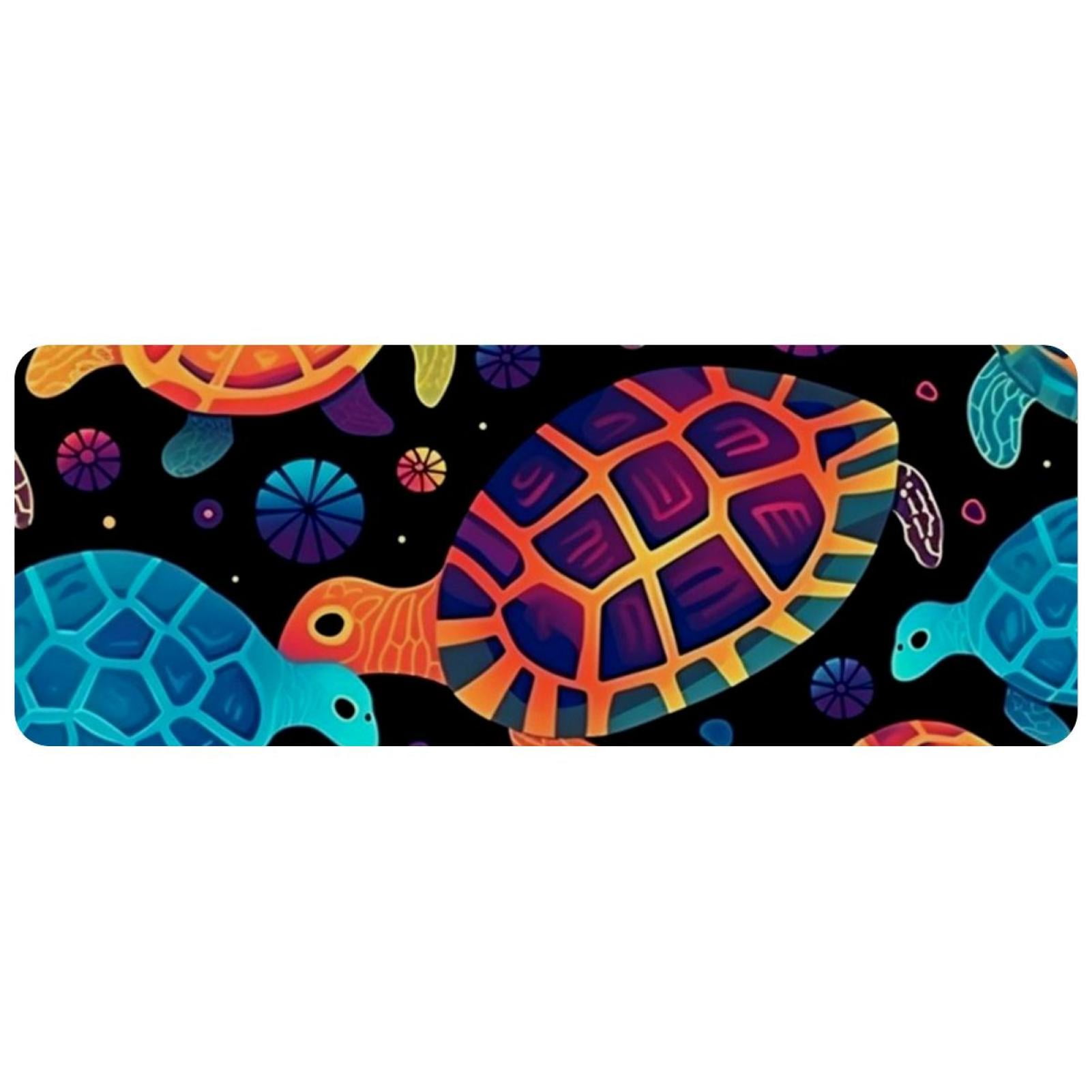 Sea Turtle Mouse Pad, Rubber Base Computer Mouse Pads for Wireless ...