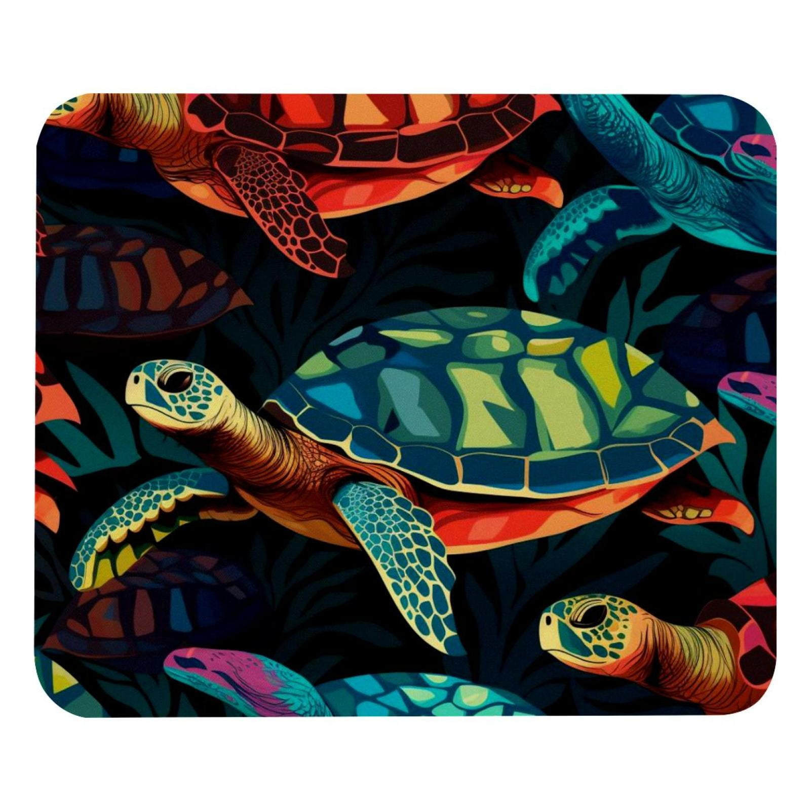Sea Turtle Mouse Pad , Soft Cute Computer Mouse Mat with Rubber Base ...