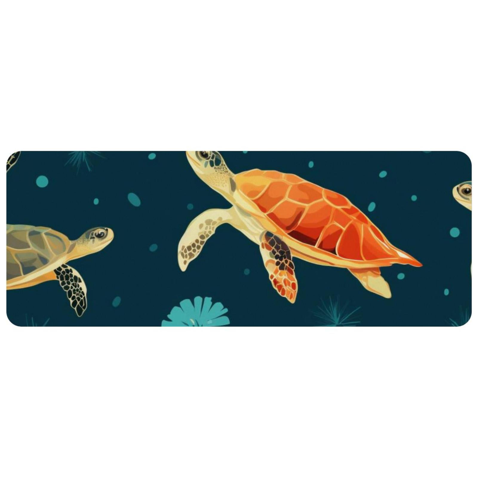 Sea Turtle Mouse Pad for Laptop Wireless Mouse Home Office Travel ...