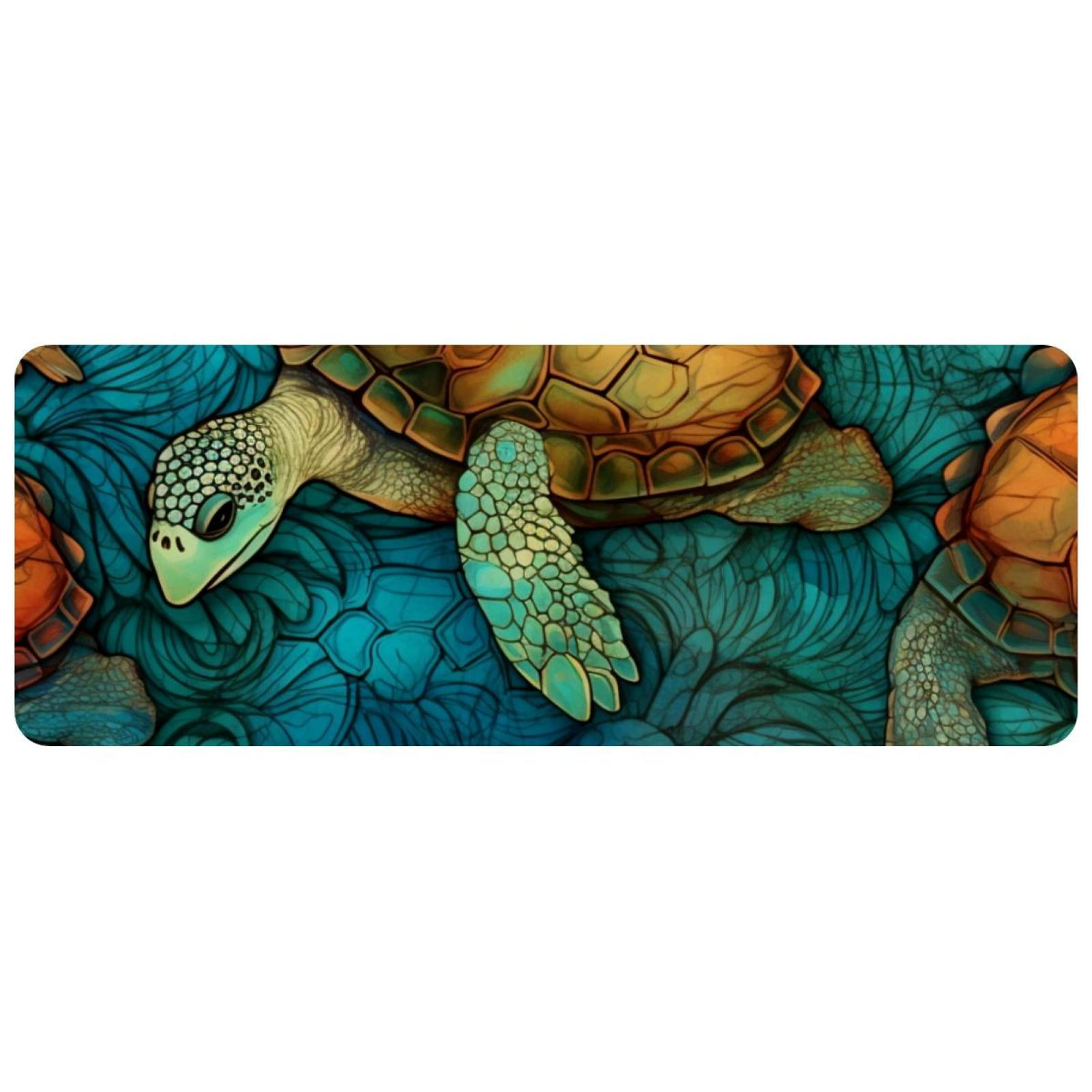 Sea Turtle Mouse Pad for Laptop Wireless Mouse Home Office Travel ...