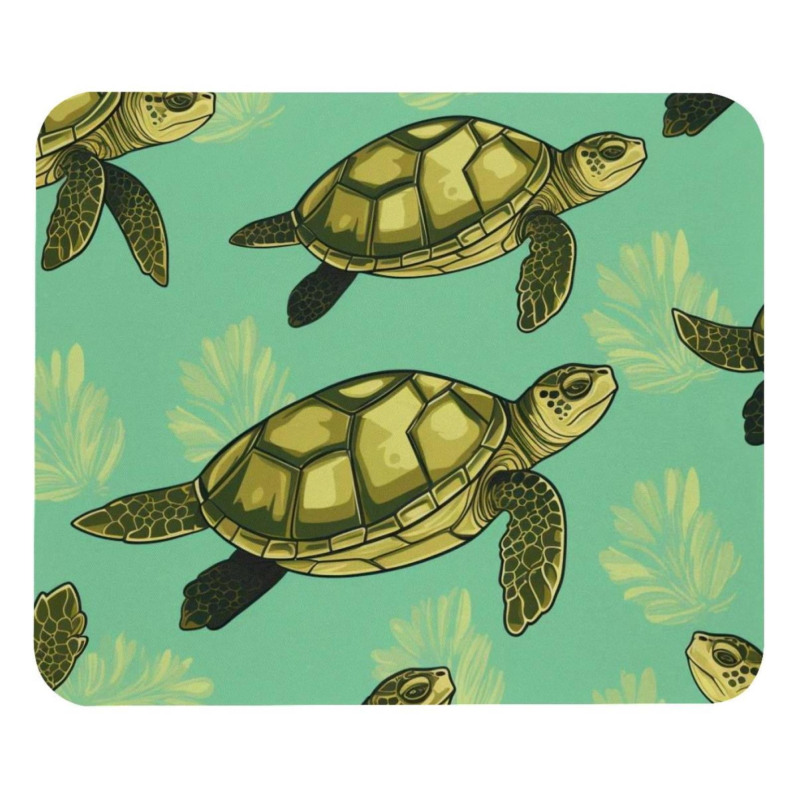 Sea Turtle Mouse Pad for Laptop Wireless Mouse Home Office Travel ...