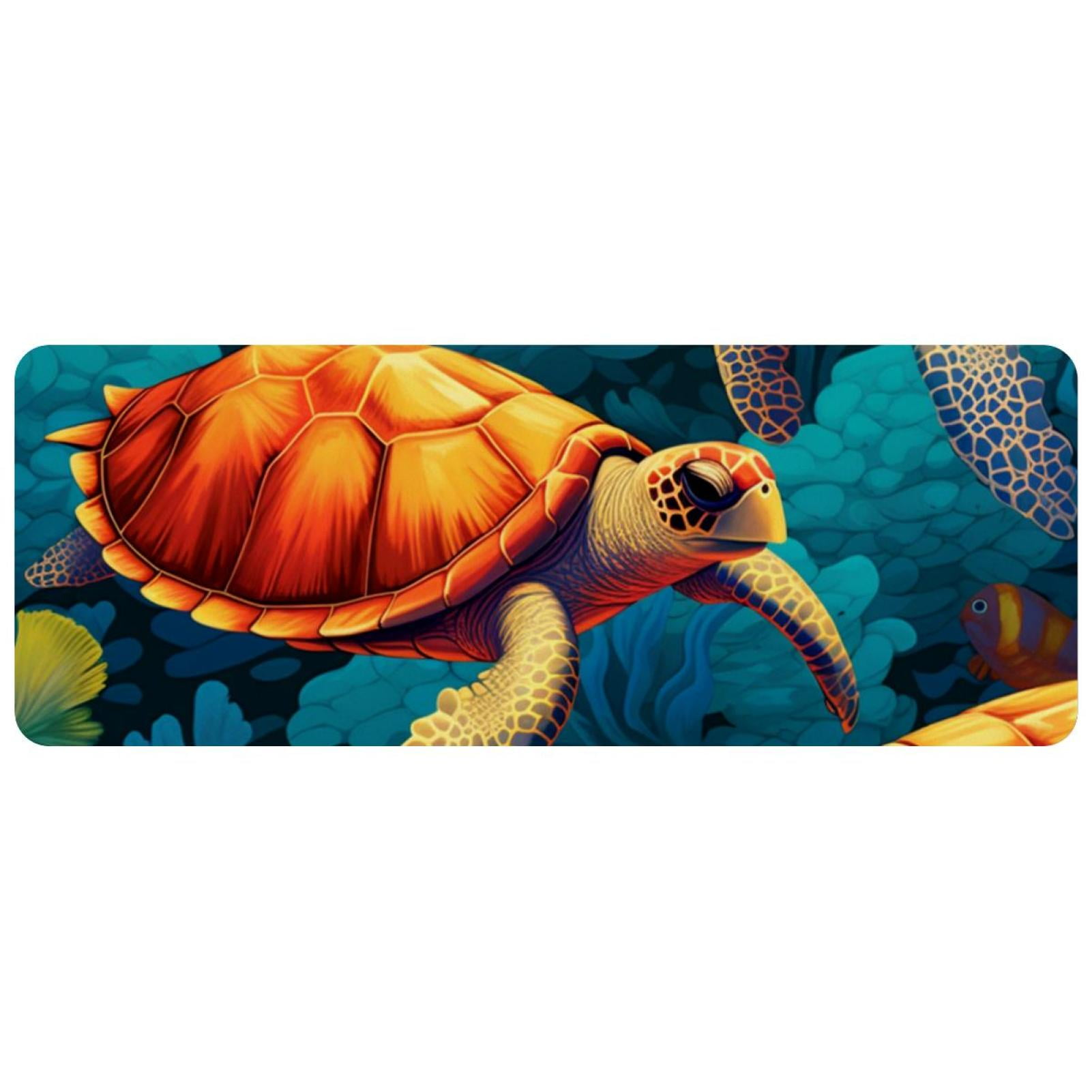 Sea Turtle Mouse Pad for Wireless Mouse Home Office Desk Laptop with ...