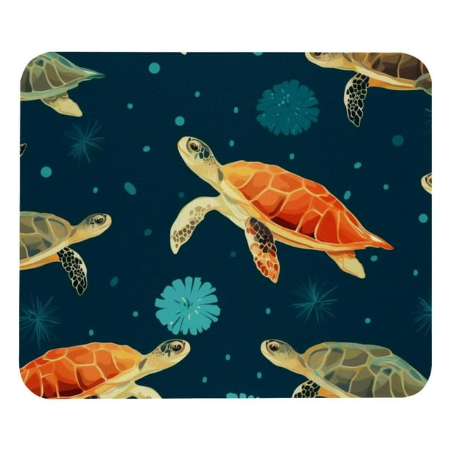 Sea Turtle Mouse Pad for Wireless Mouse Home Office Desk Laptop with ...