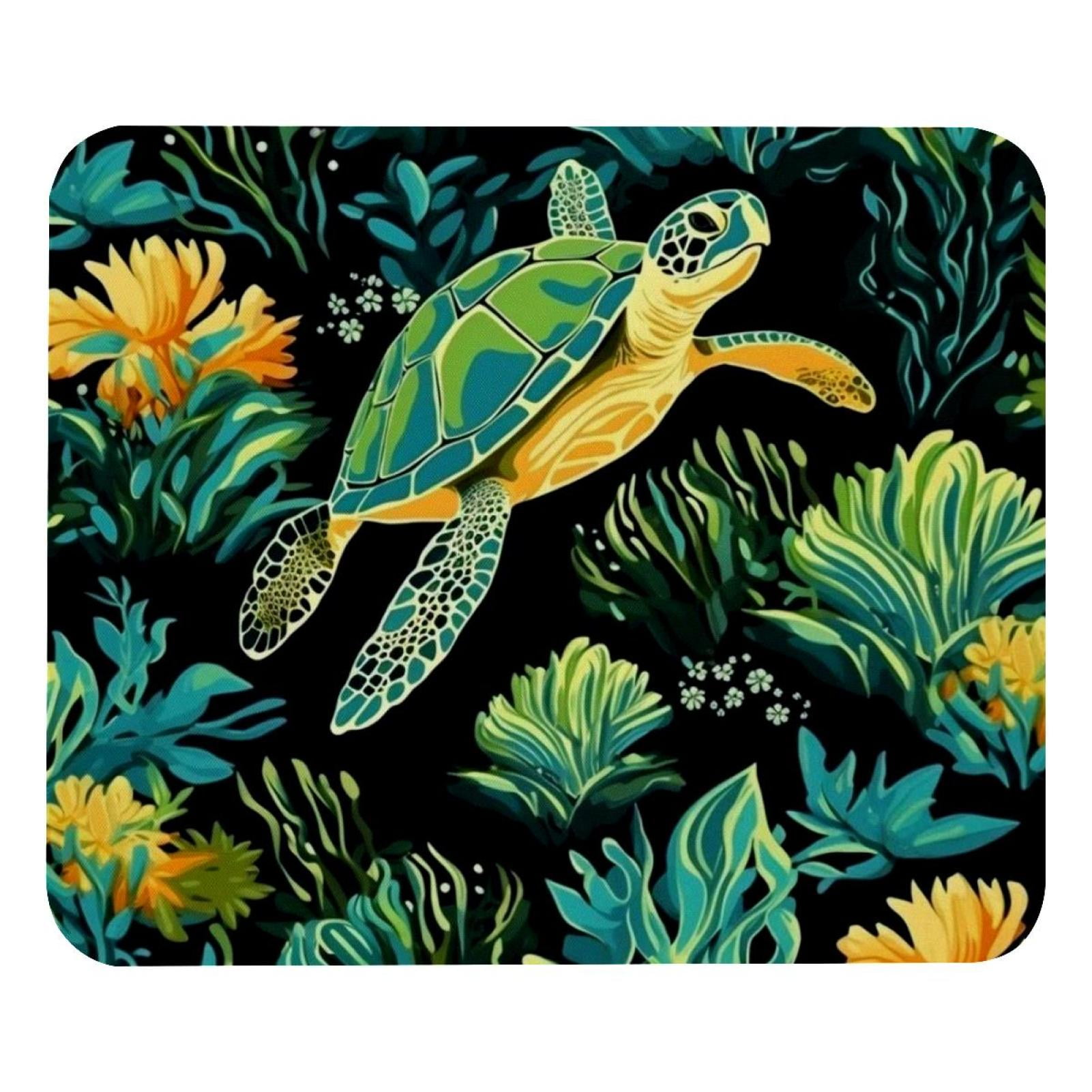 Sea Turtle Mouse Pad for Wireless Mouse Home Office Desk Laptop with ...
