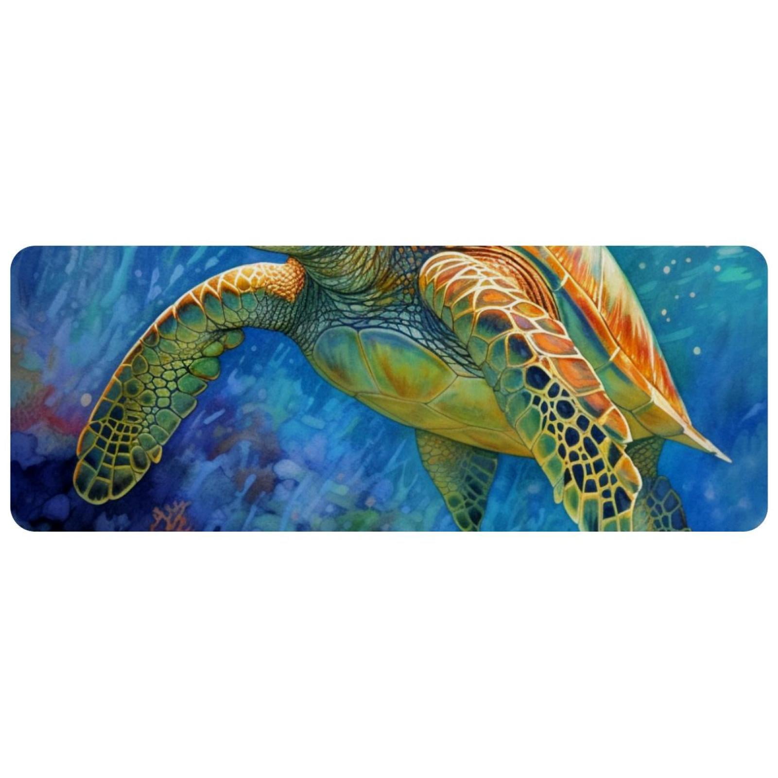 Sea Turtle Mouse Pad for Wireless Mouse Home Office Desk Laptop with ...