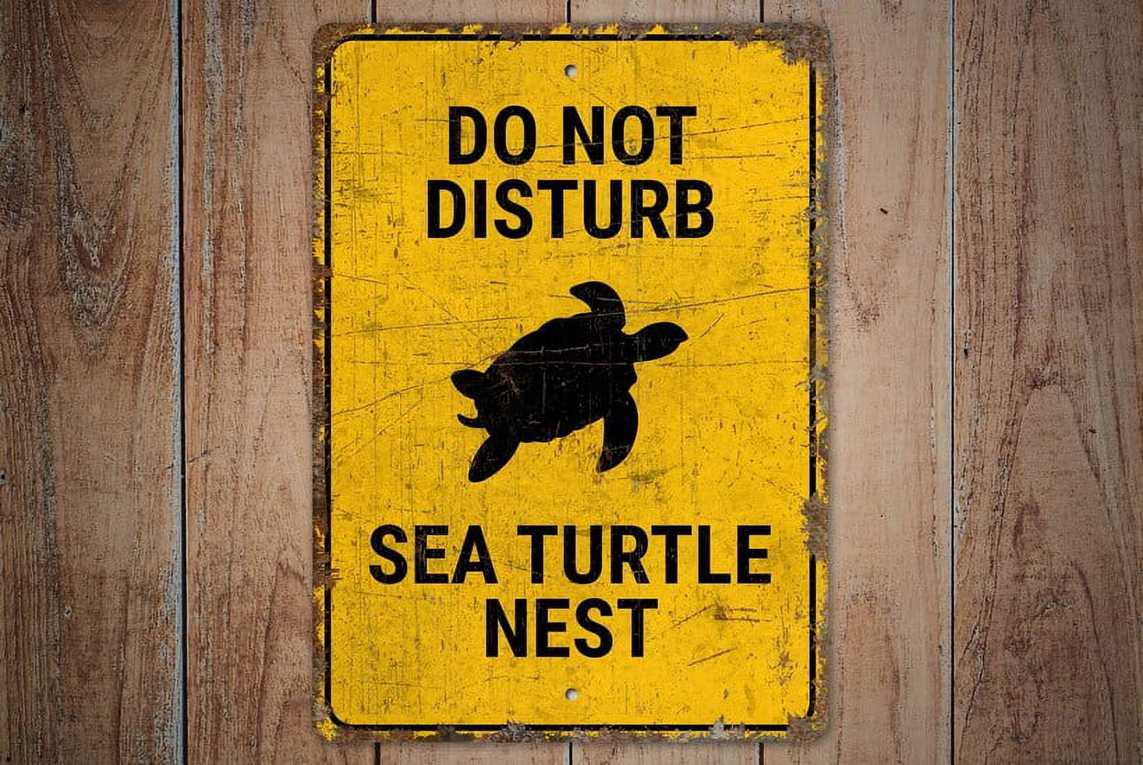 Sea Turtle Nest Sea Turtle Nest Sign Beach Decor Don't Disturb Sign ...