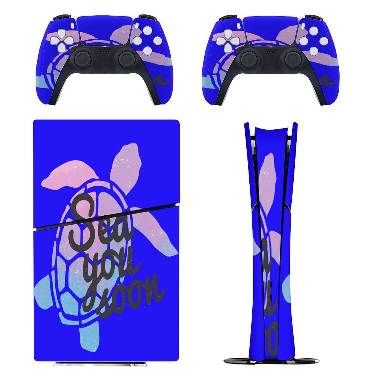 Sea, Turtle PS5/PS5 Slim Digital Disc Skin Sticker For Console And ...