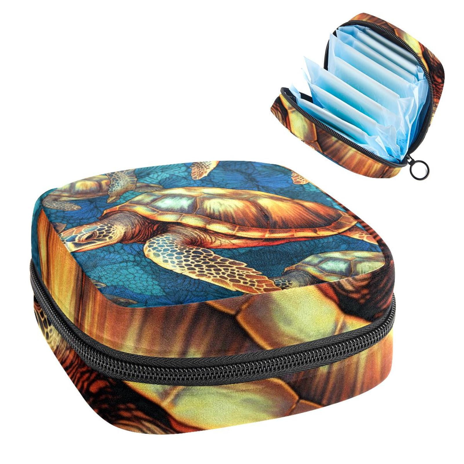 Sea Turtle Pad Bag Period Bag Small Travel Pouch - Ideal Sanitary ...
