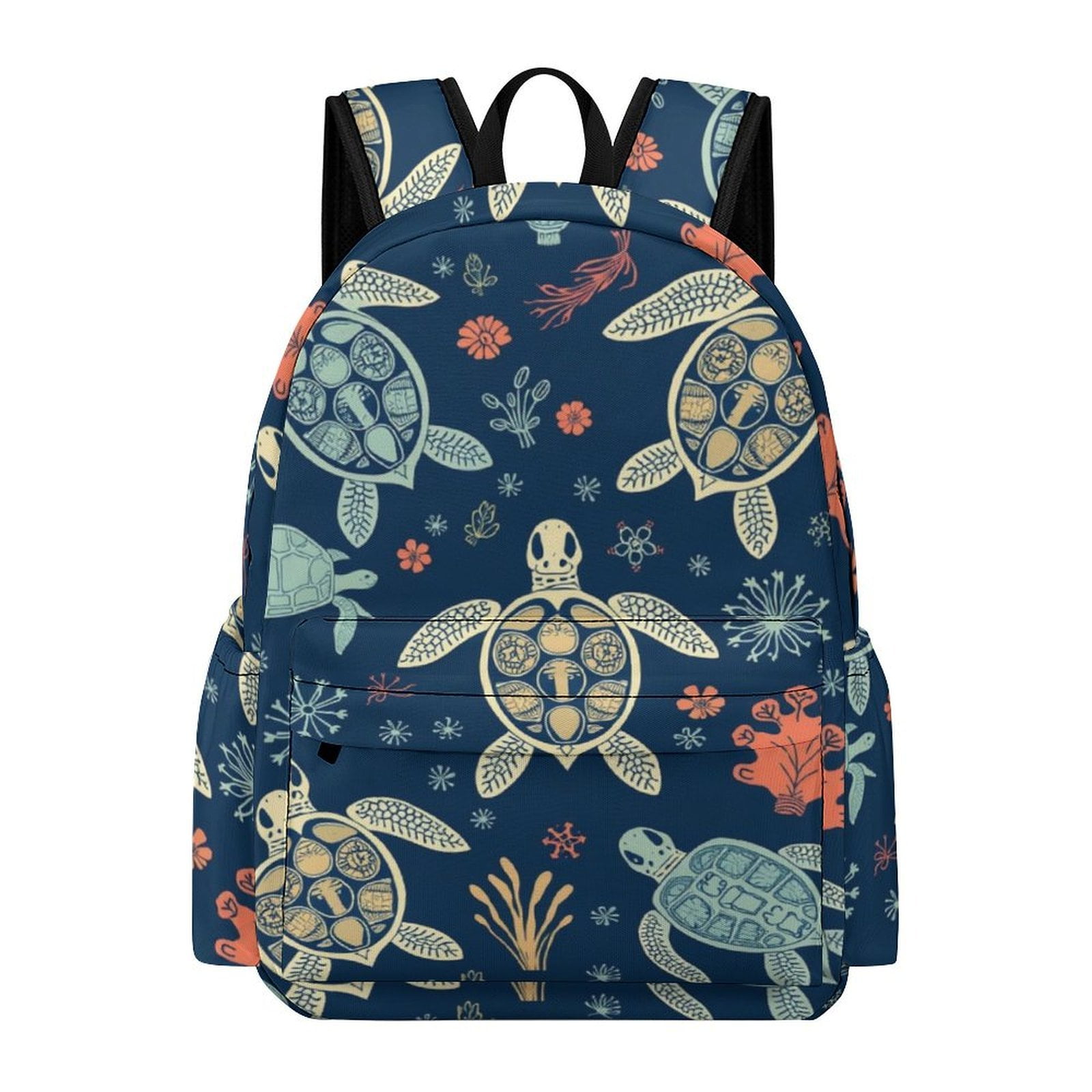 Sea Turtle Pattern Backpack Student BookBag School Bag Laptop Shoulder ...