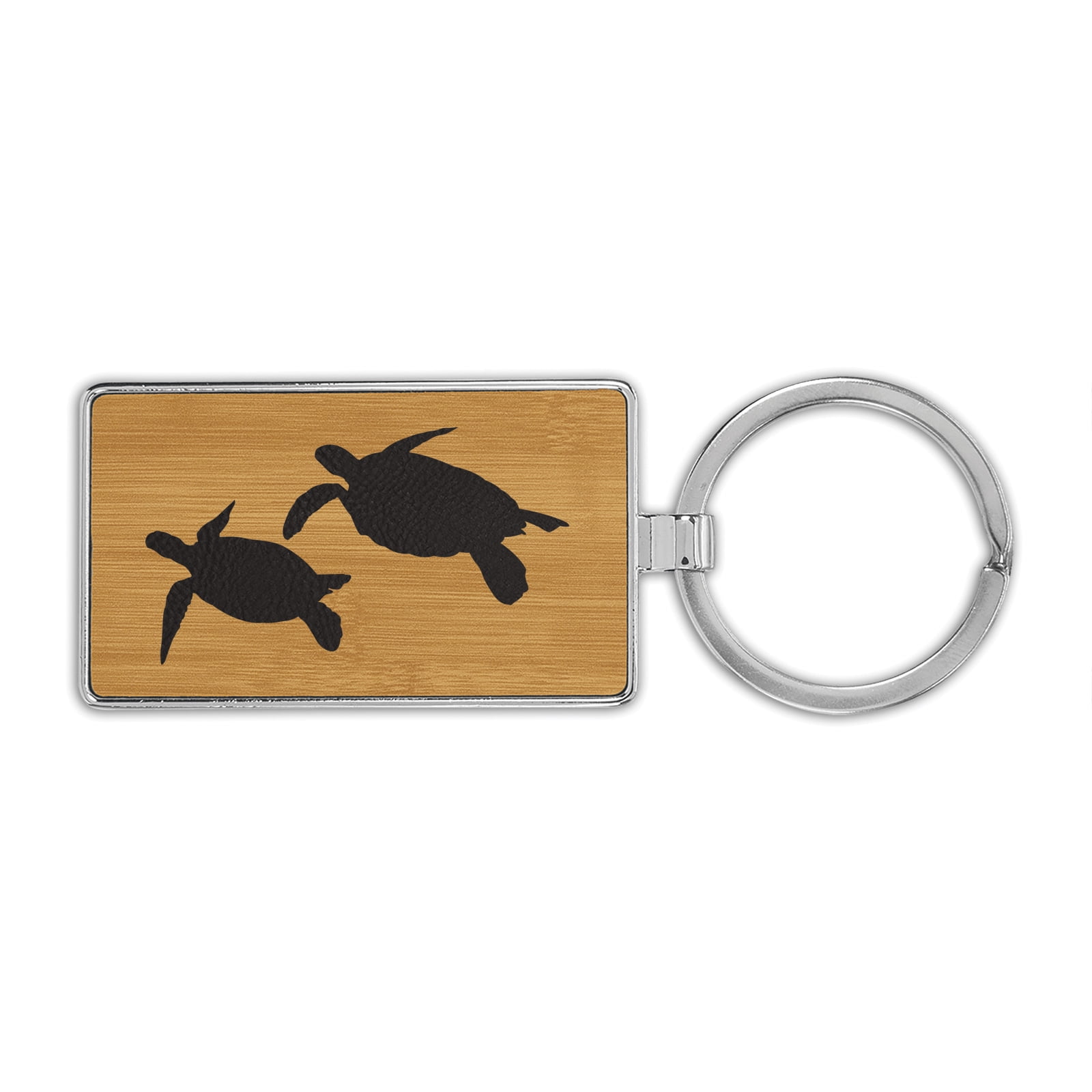 Sea Turtle Premium Leatherette Keychain scuba dive turtles - Bamboo ...