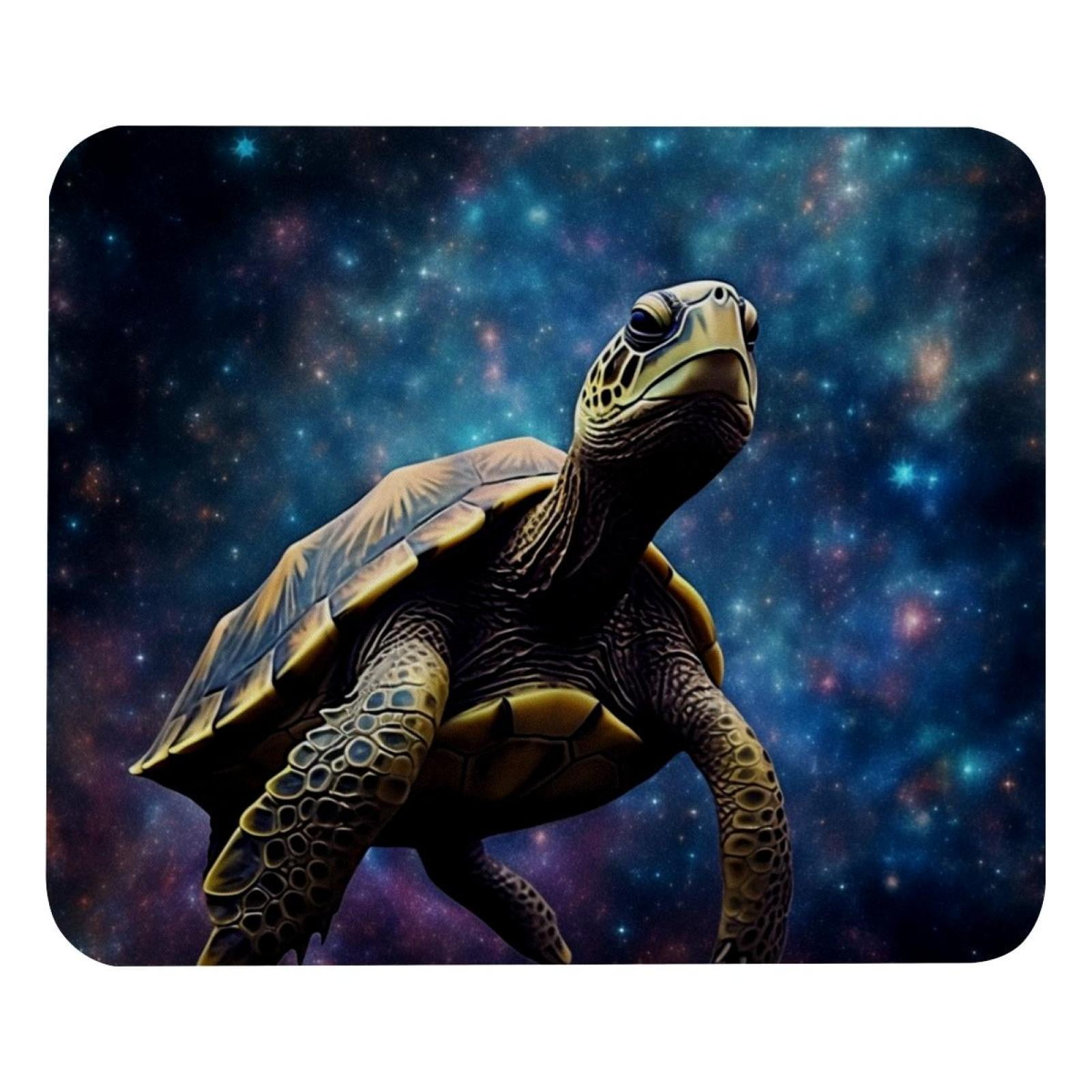 Sea Turtle Printed Square Mousepad Desk Pad Desk Mat, 8.3x9.8 Inch, Non ...