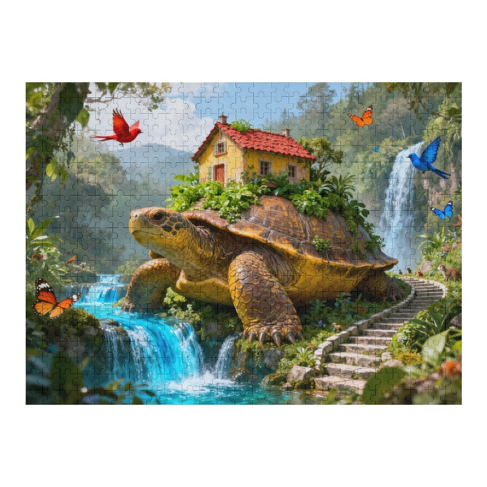 Sea Turtle Puzzle for Adults 500 Pieces, Nature Fantasy Jigsaw Puzzle ...