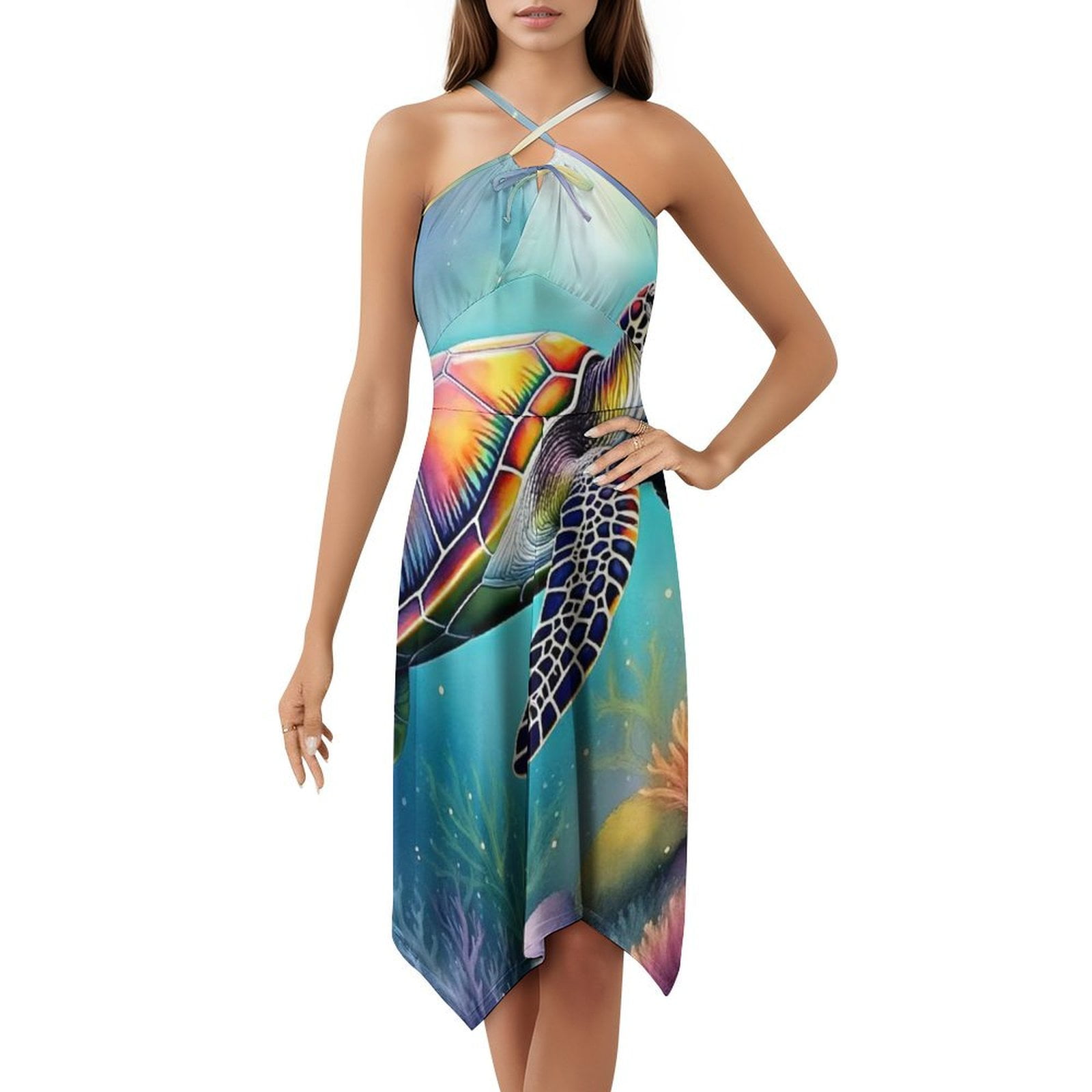 Sea Turtle Realistic Dress Elegant Party Dresses Evening Dresses Women ...