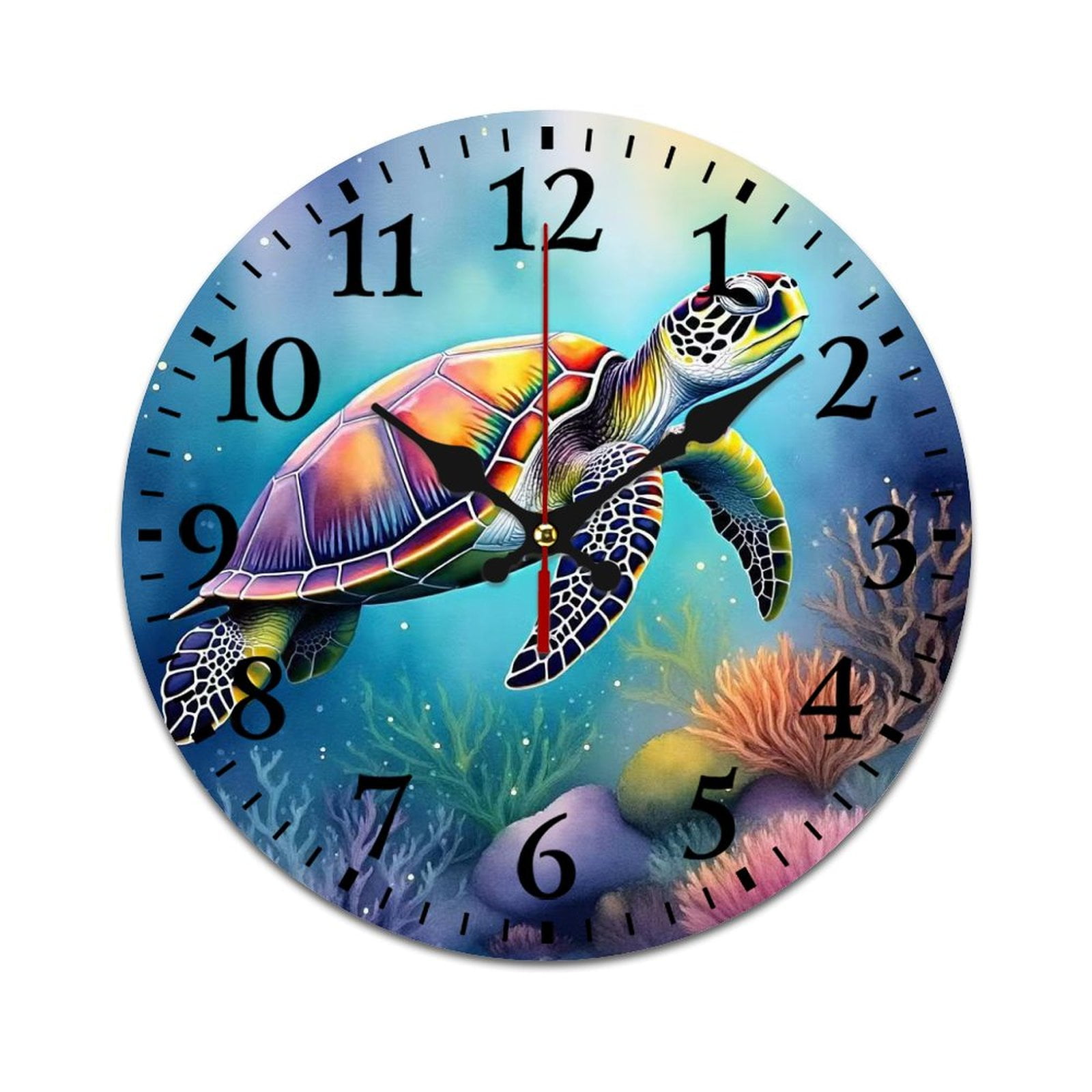 Sea Turtle Realistic Wall Clock Modern Design Clocks Wall Hanging Home ...
