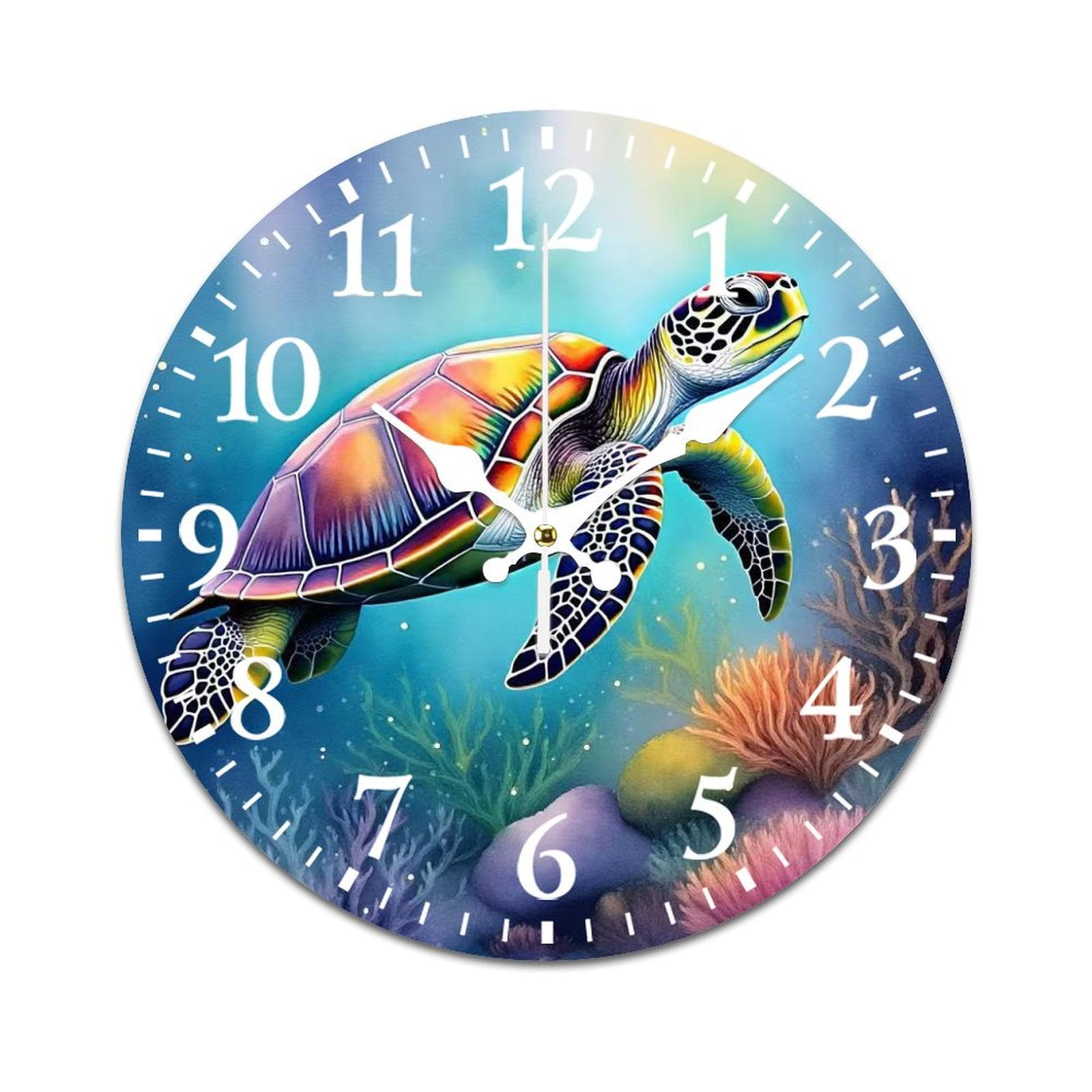 Sea Turtle Realistic Wall Clock Modern Design Clocks Wall Hanging Home ...