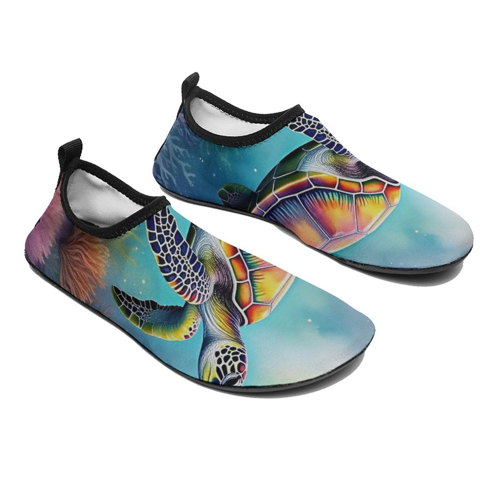 Sea Turtle Realistic Water Shoes Beach Slip-on Shoes for Men Women Swim ...