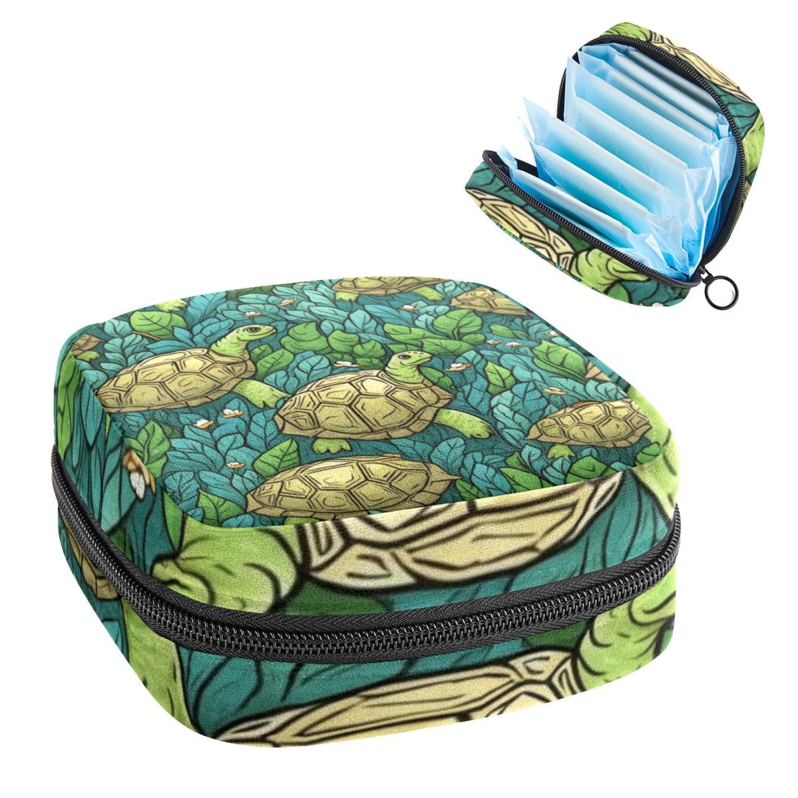 Sea Turtle Sanitary Napkin Bag Pad Bag Small Canvas Pouch Sanitary ...
