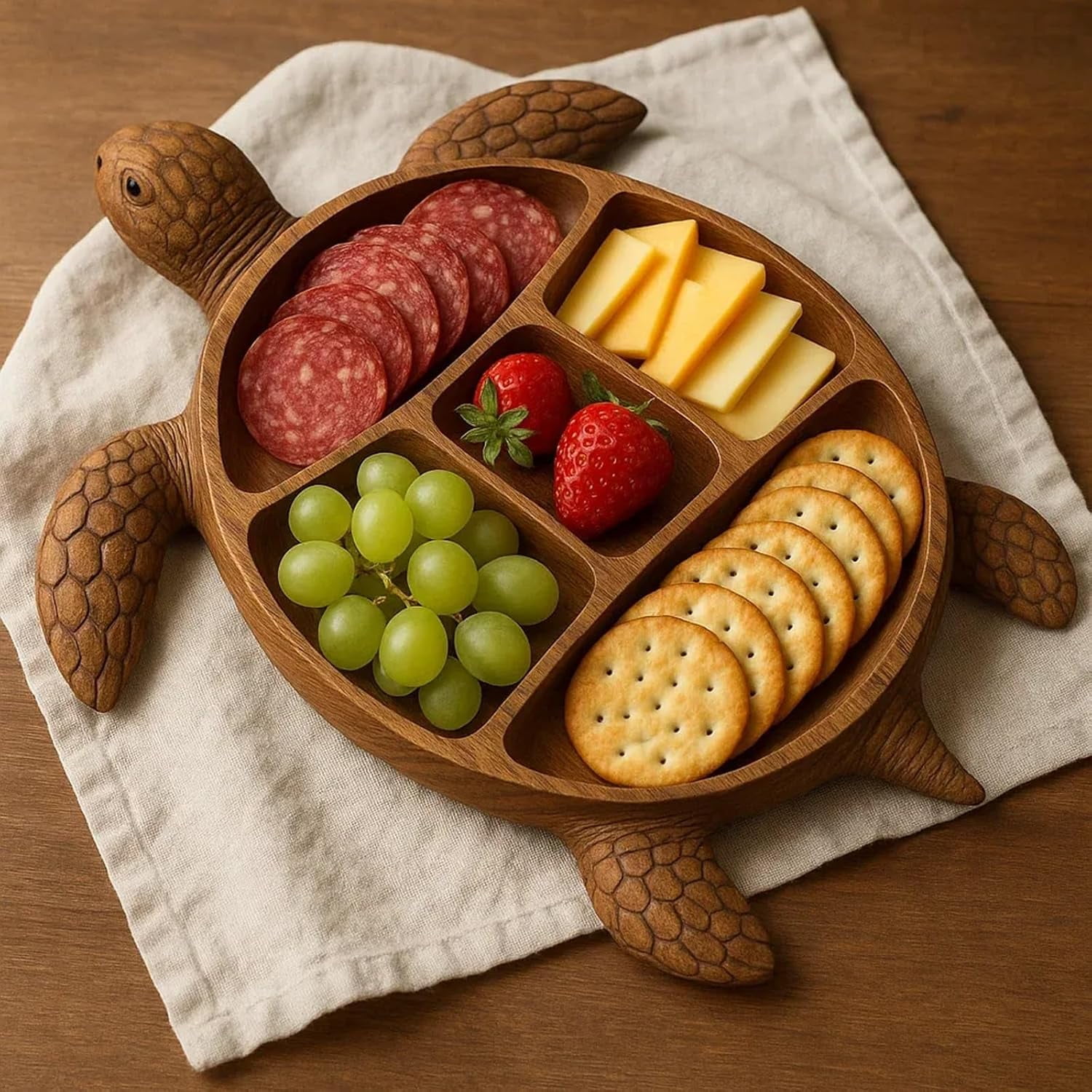 Sea Turtle Serving Tray with Kraken Charcuterie Design, Ocean Theme ...