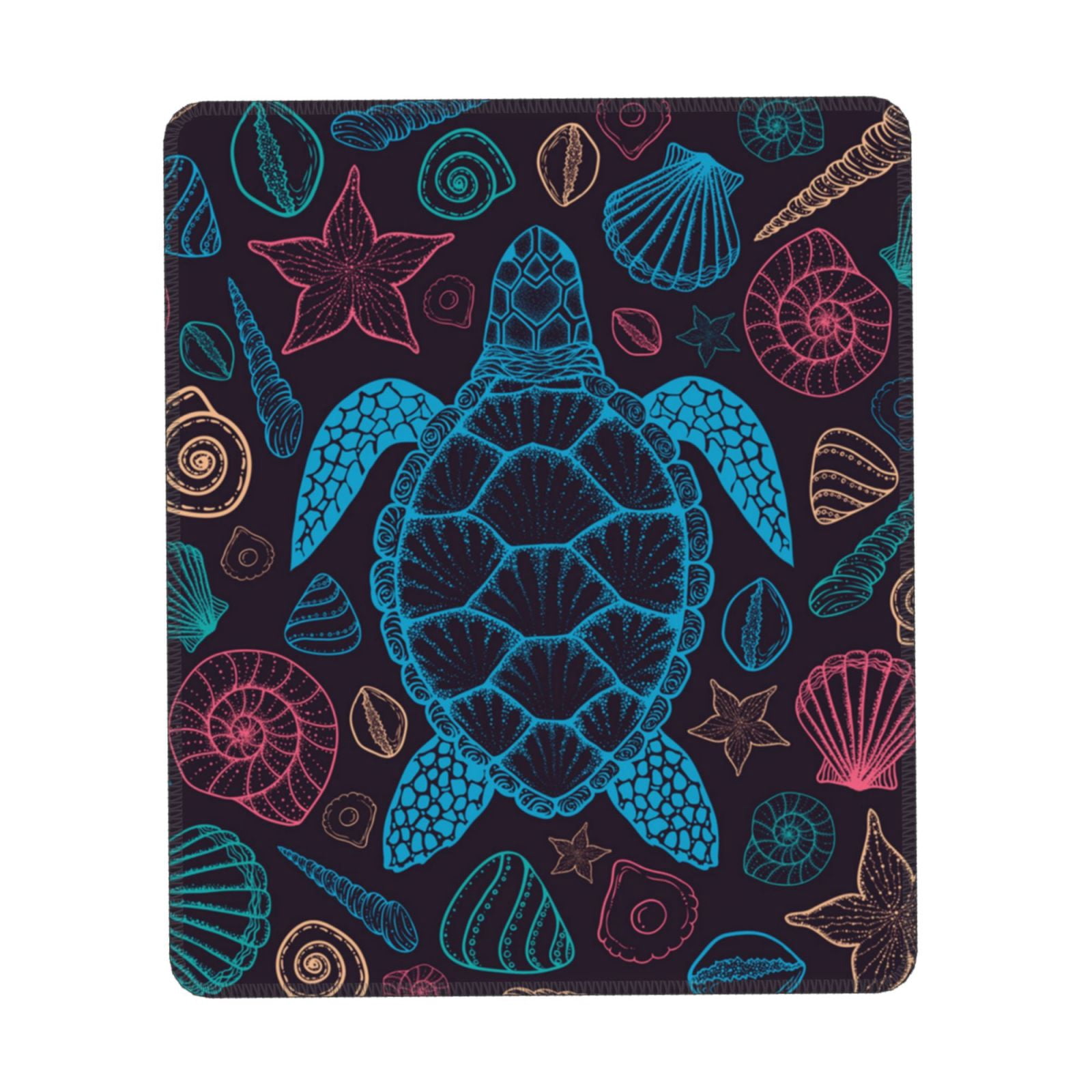 Sea Turtle Shells Starfish Gaming Mouse Pad 7.9 x 9.5 in Rectangle ...