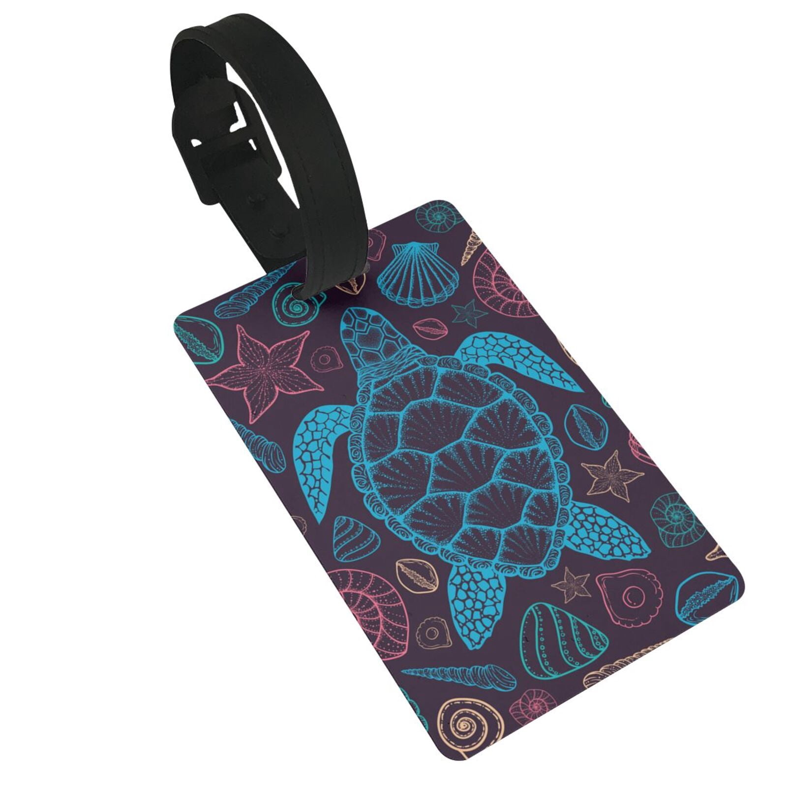 Sea Turtle Shells Starfish Luggage Tags Suitcases ID Baggage Identifier ...