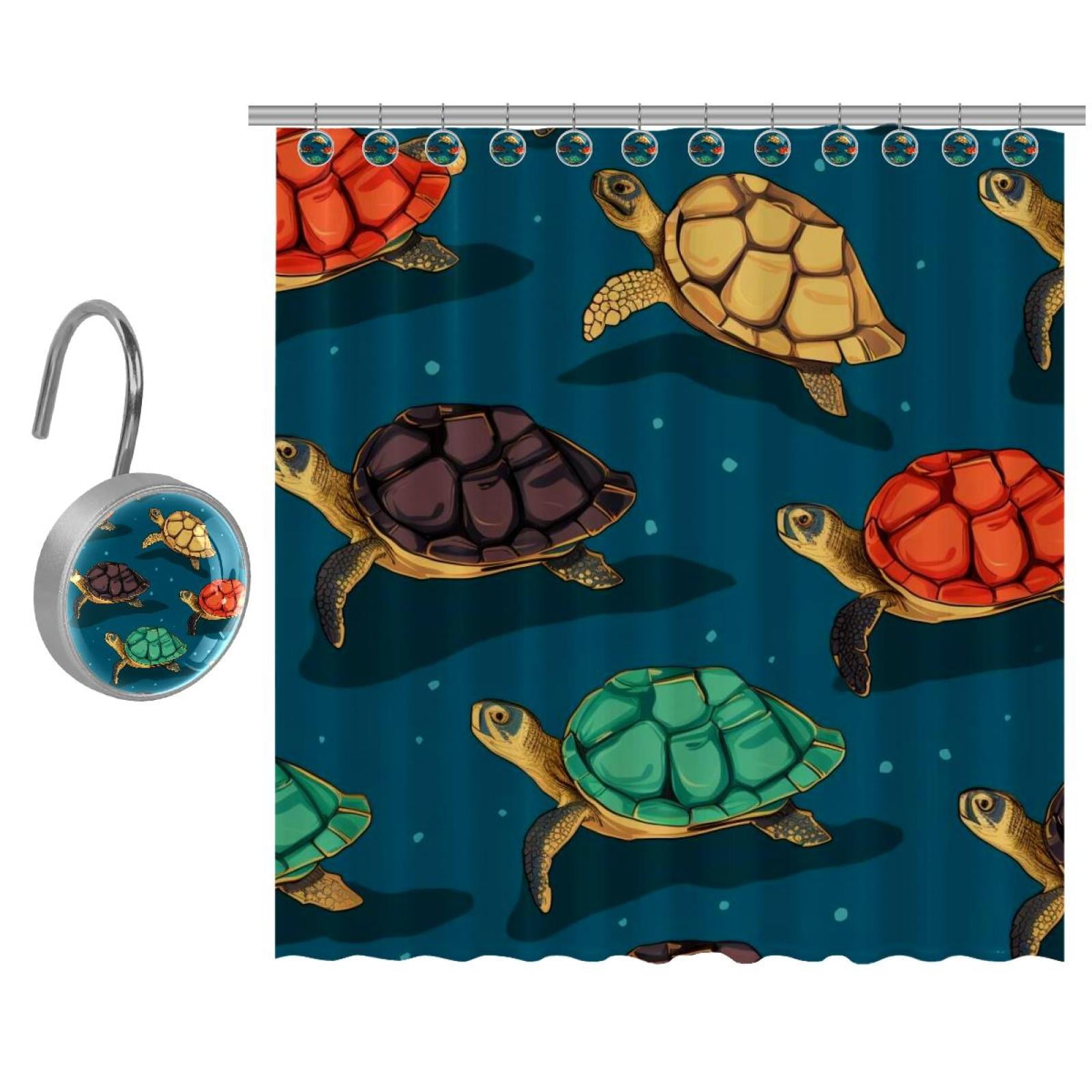 Sea Turtle Shower Curtain, Bathroom Beach Decorations - Walmart.com