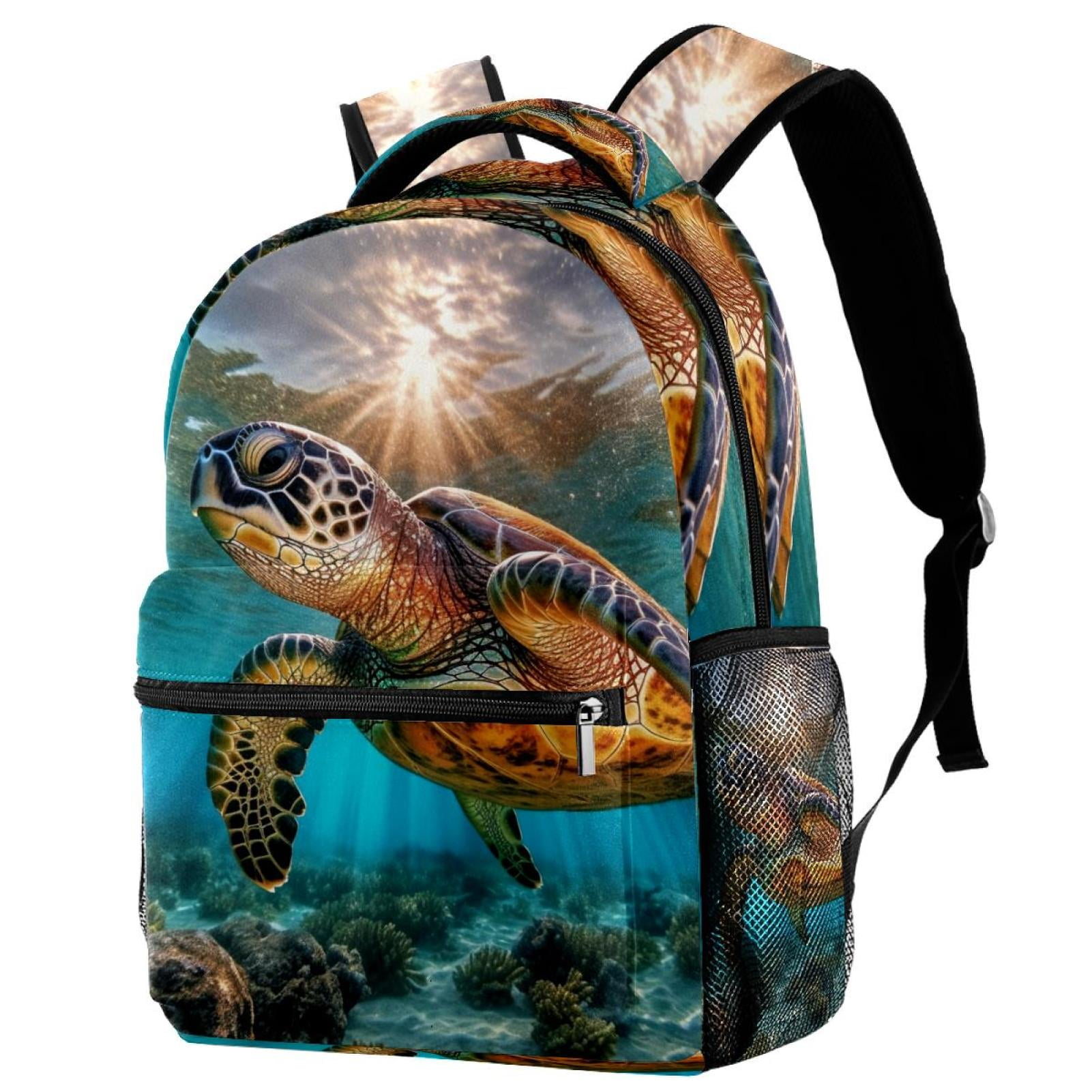 Sea Turtle Sky Lightweight Backpacks Roomy Interior, Casual Backpack in ...