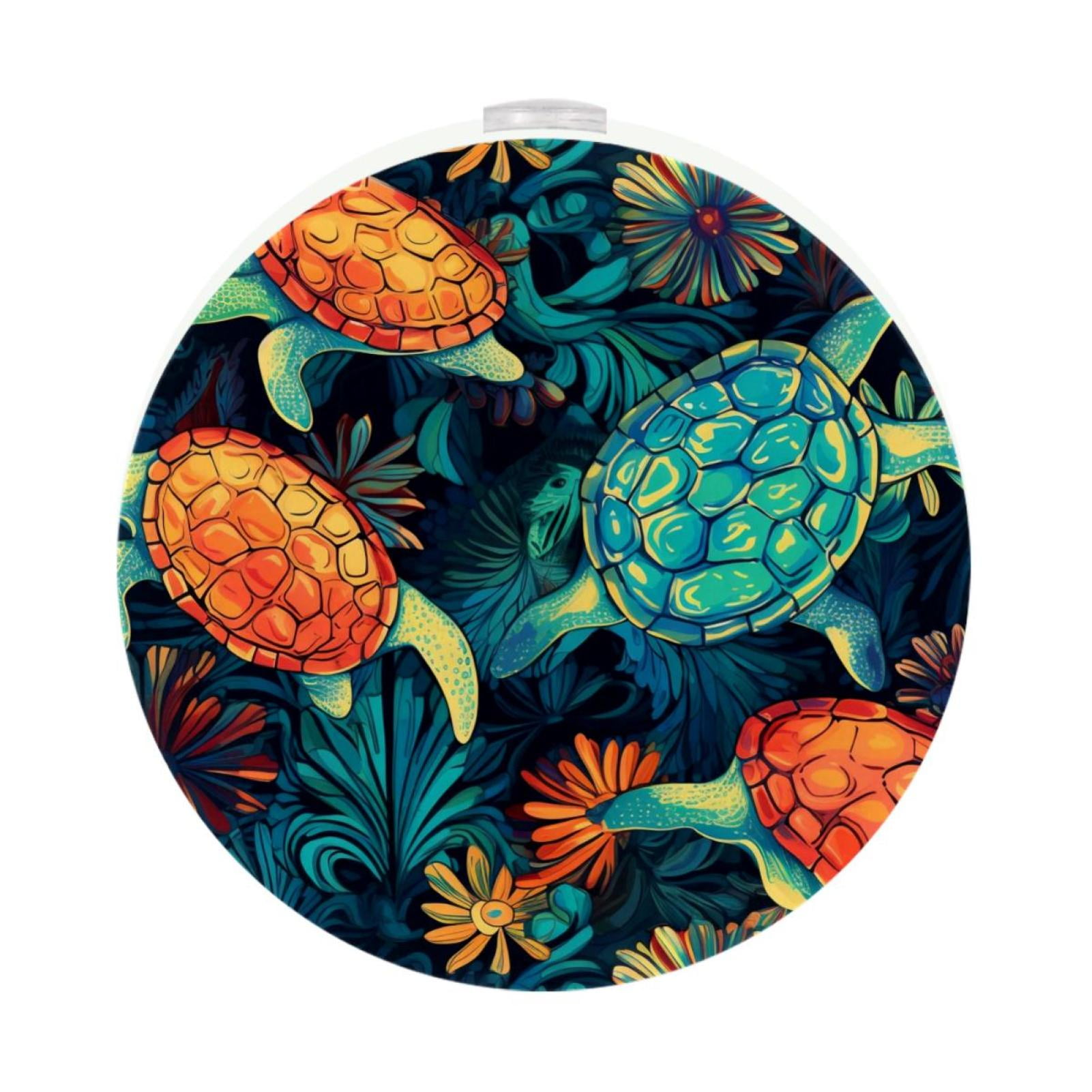 Sea Turtle Small LED Night Light, Room Lights Wall Light - Pack of 2 ...