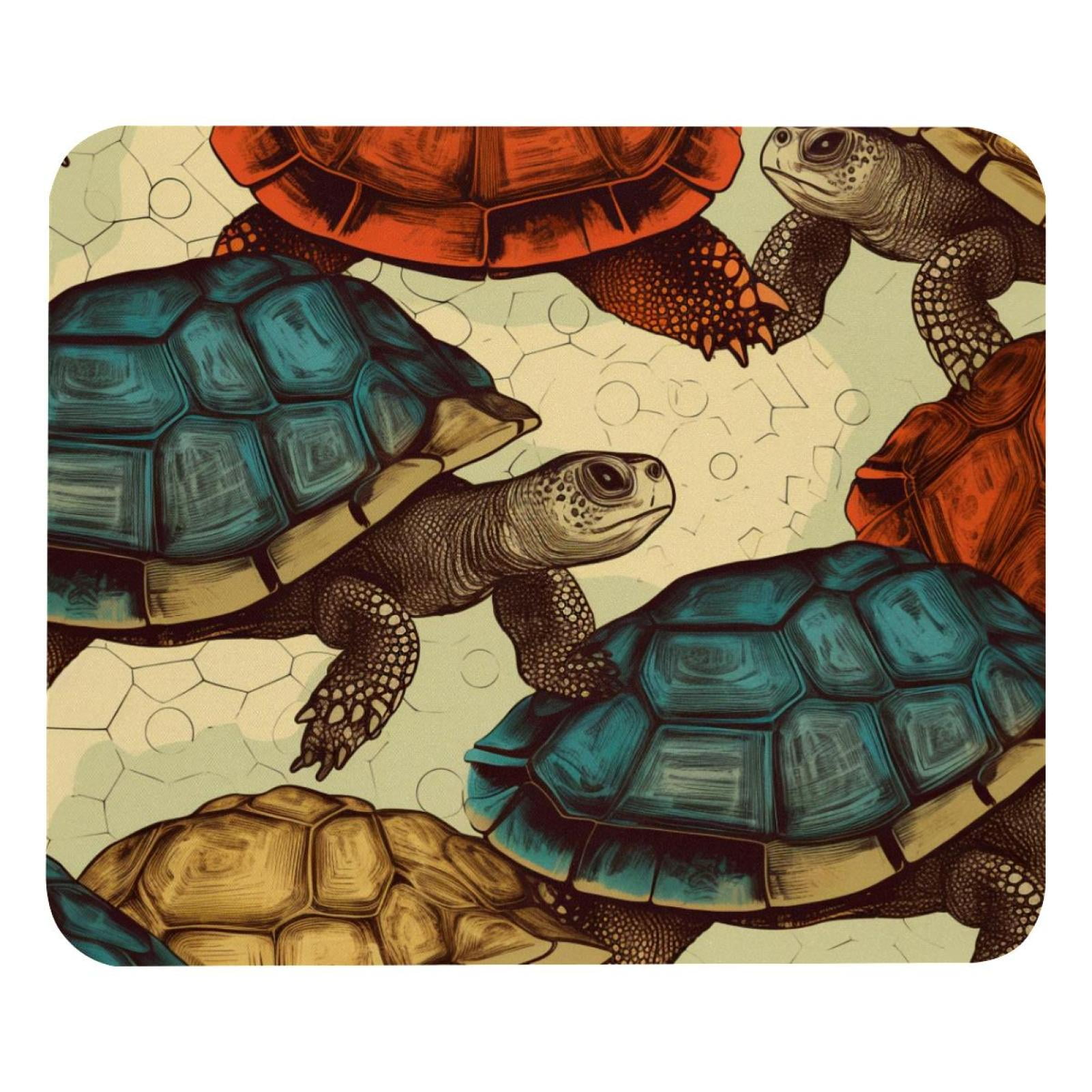 Sea Turtle Square Printed Desk Mat Gaming Mouse Pad Non-Slip Rubber ...