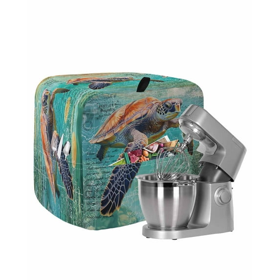 Sea Turtle Stand Mixer Dust Cover with Storage Pocket & Handles ...