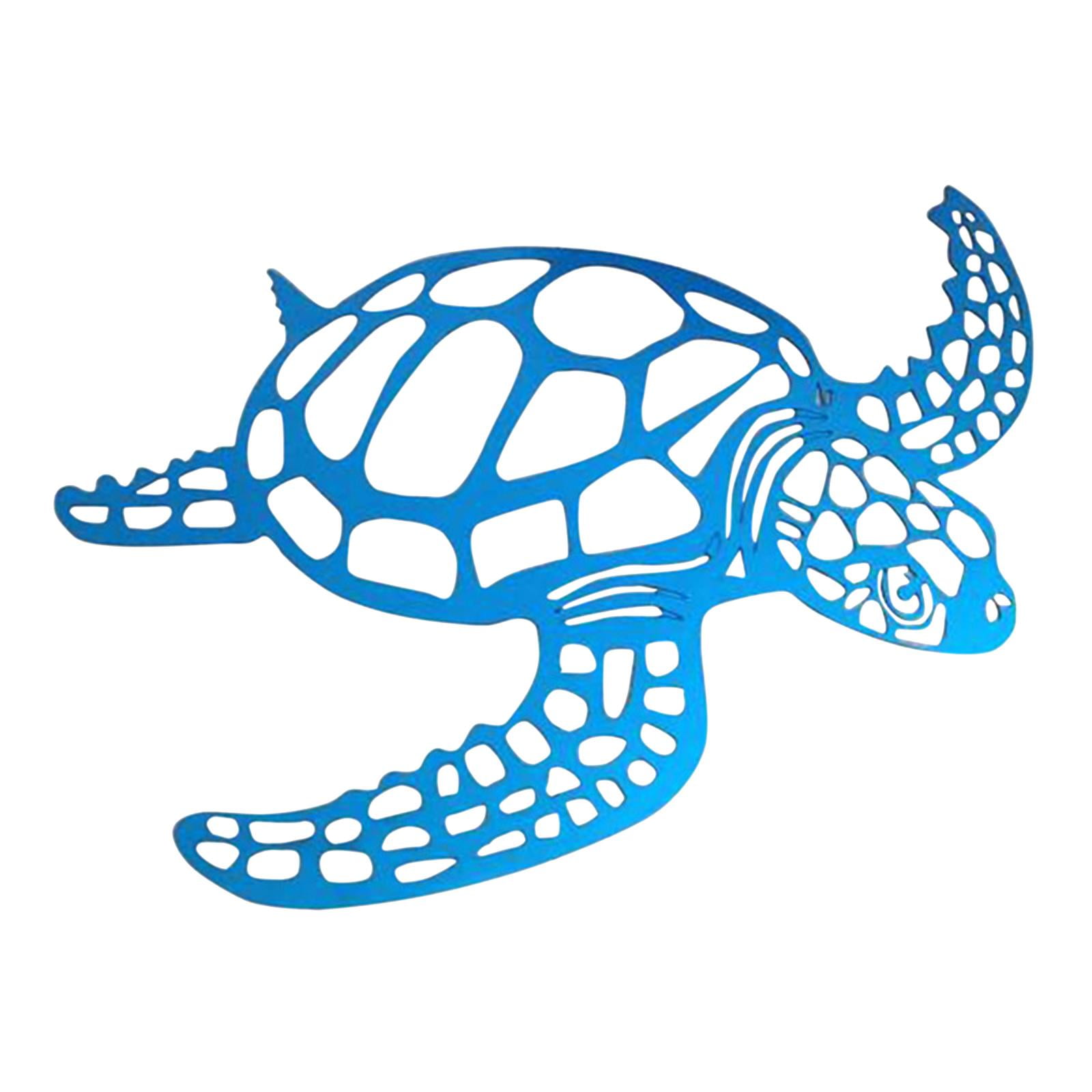 Sea Turtle Statue, Gifts, Metal, Modern Beach Theme Decor ,Wall Iron ...