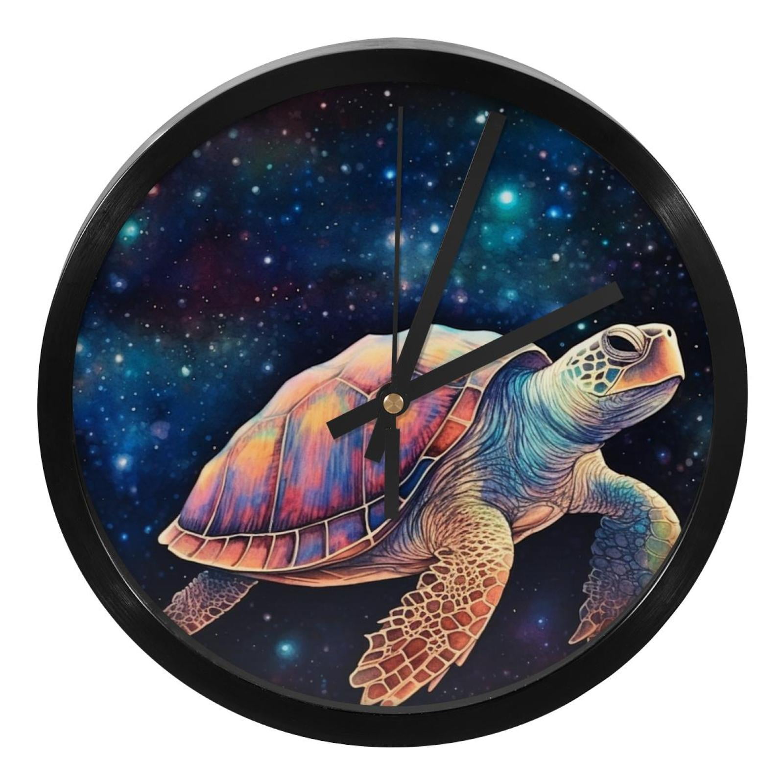 Sea Turtle Stylish Wall Clock for Offices, Classrooms, Bedrooms ...