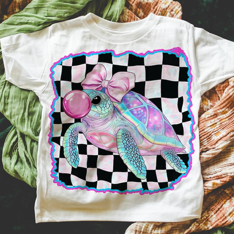 Sea Turtle Summer Shirt, Brushstroke Summer Shirt, Funny Summer Shirt ...