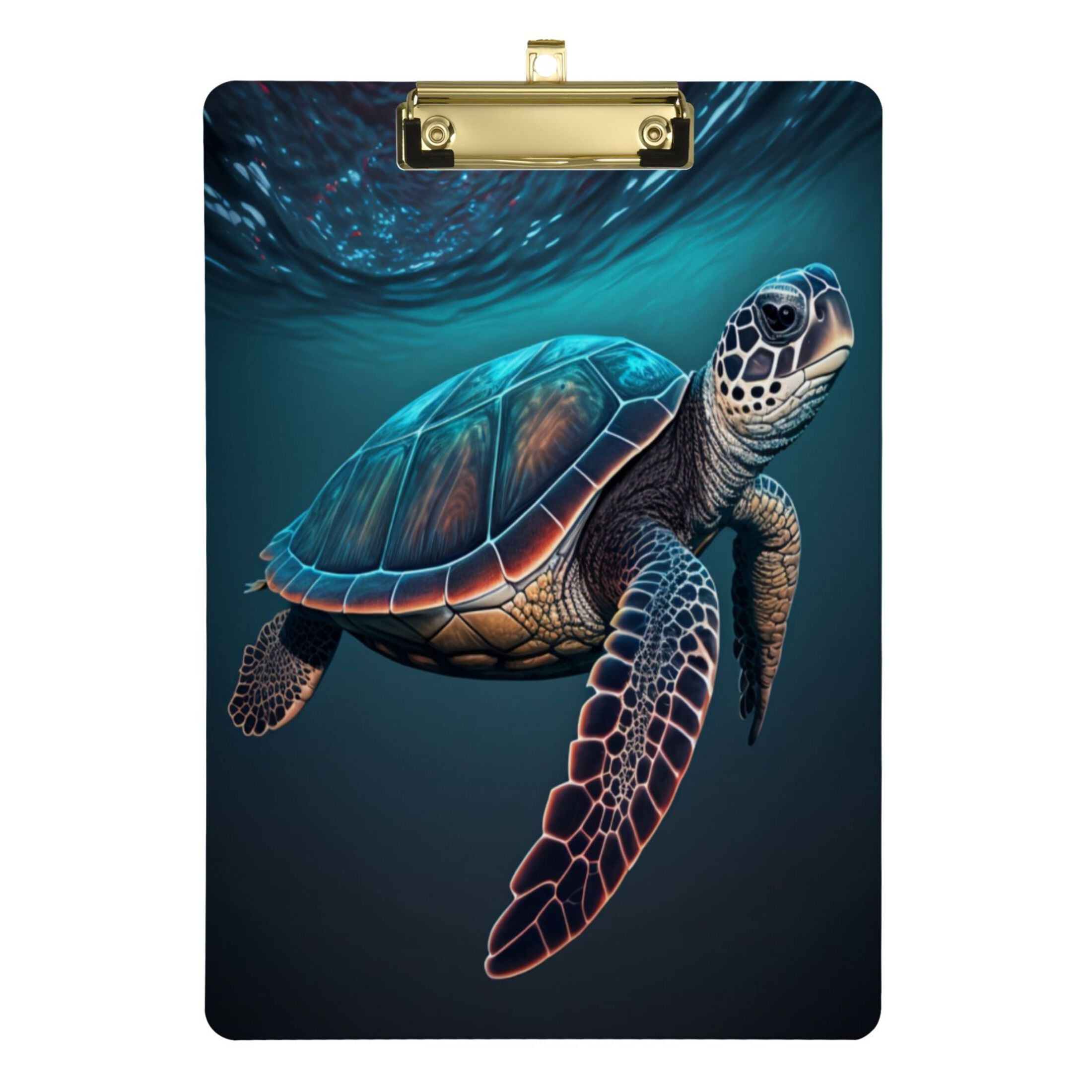 Sea Turtle Swimming Acrylic Clipboards A4 Standard Letter Size ...
