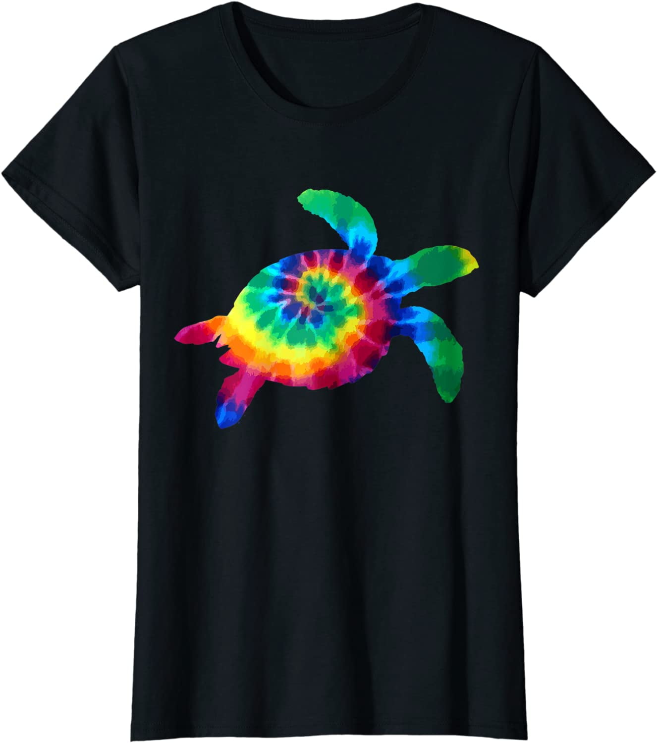 Sea Turtle Tie Dye Vintage Scuba Diving Diver Turtle T-Shirt - Walmart.com